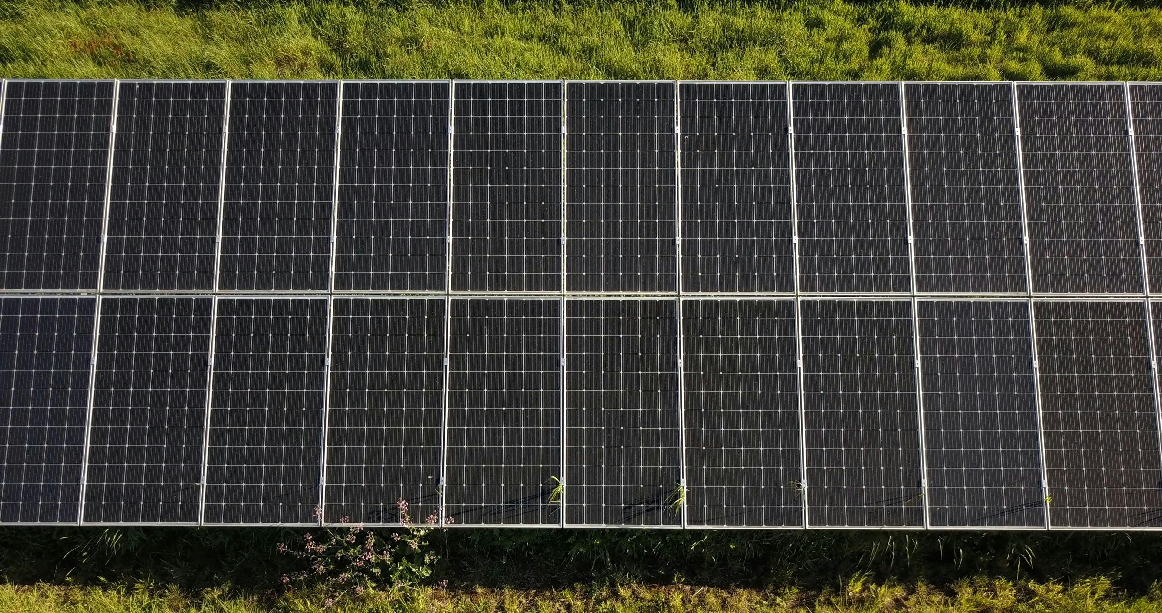 Solar Panels on Solar Farm Free Stock Video Footage, Royalty-Free 4K ...