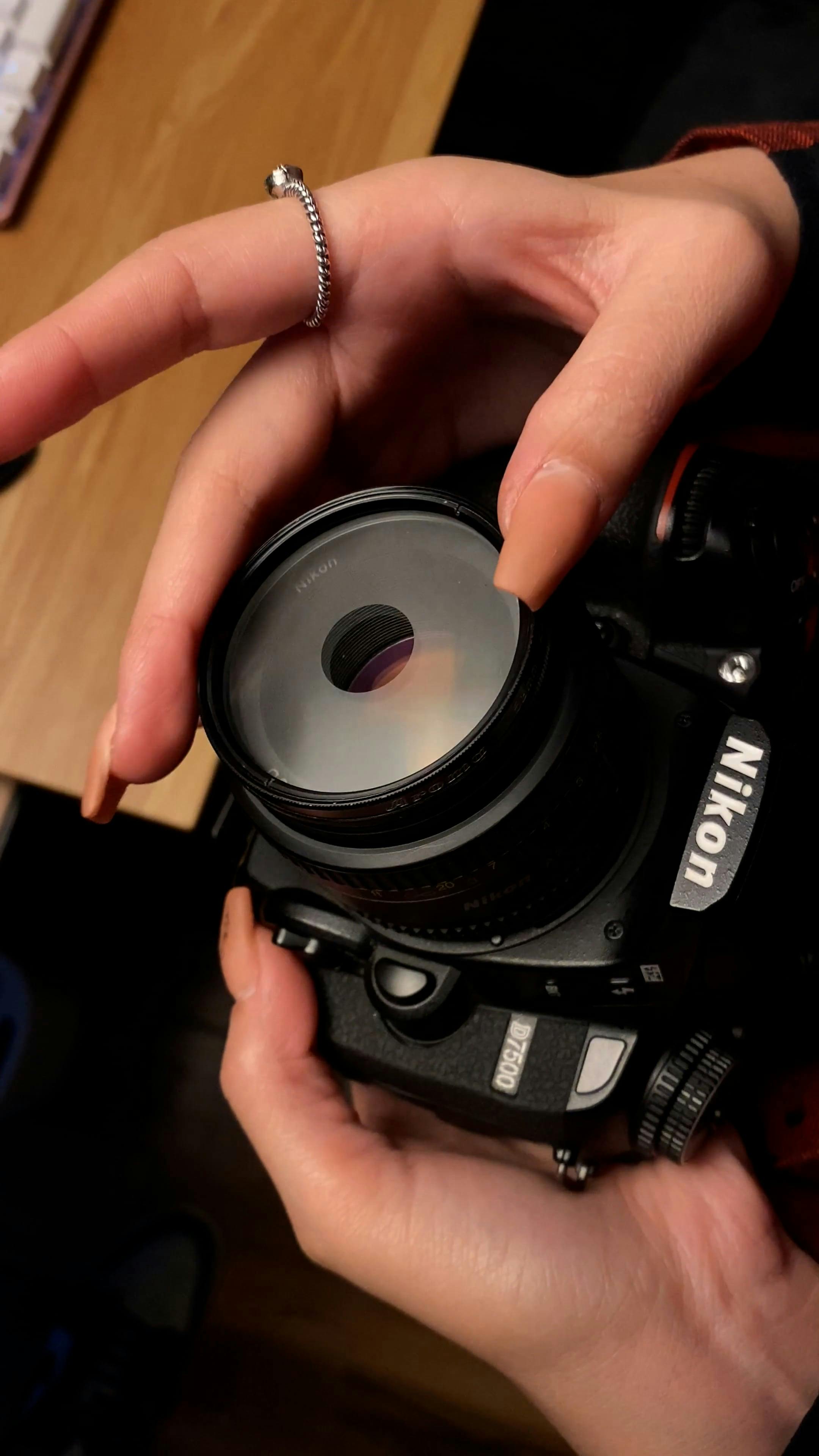 Close up on Hand on Camera Lens Free Stock Video Footage, Royalty-Free ...