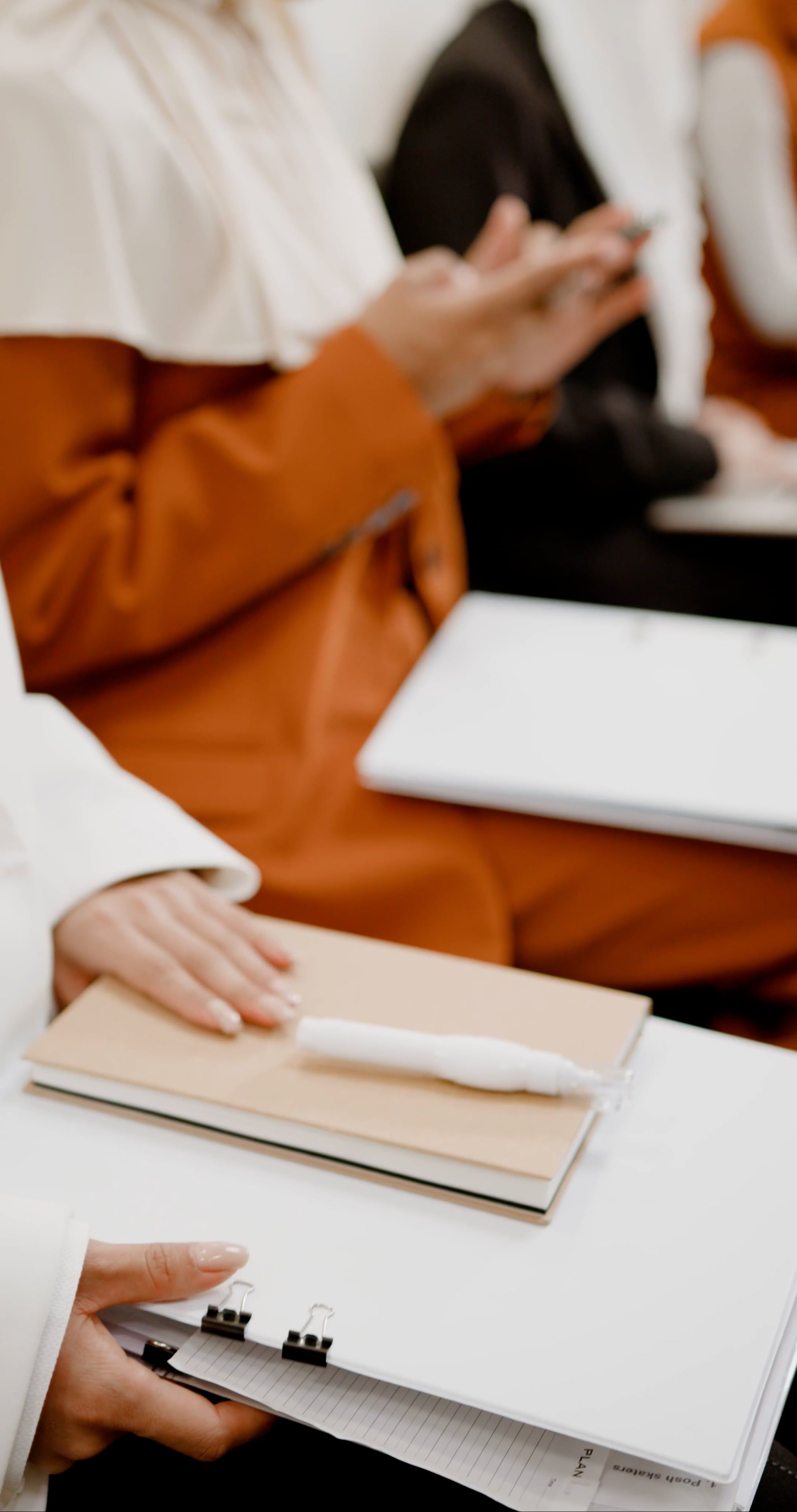 Close up on Person Opening Binder and Making Notes Free Stock Video ...