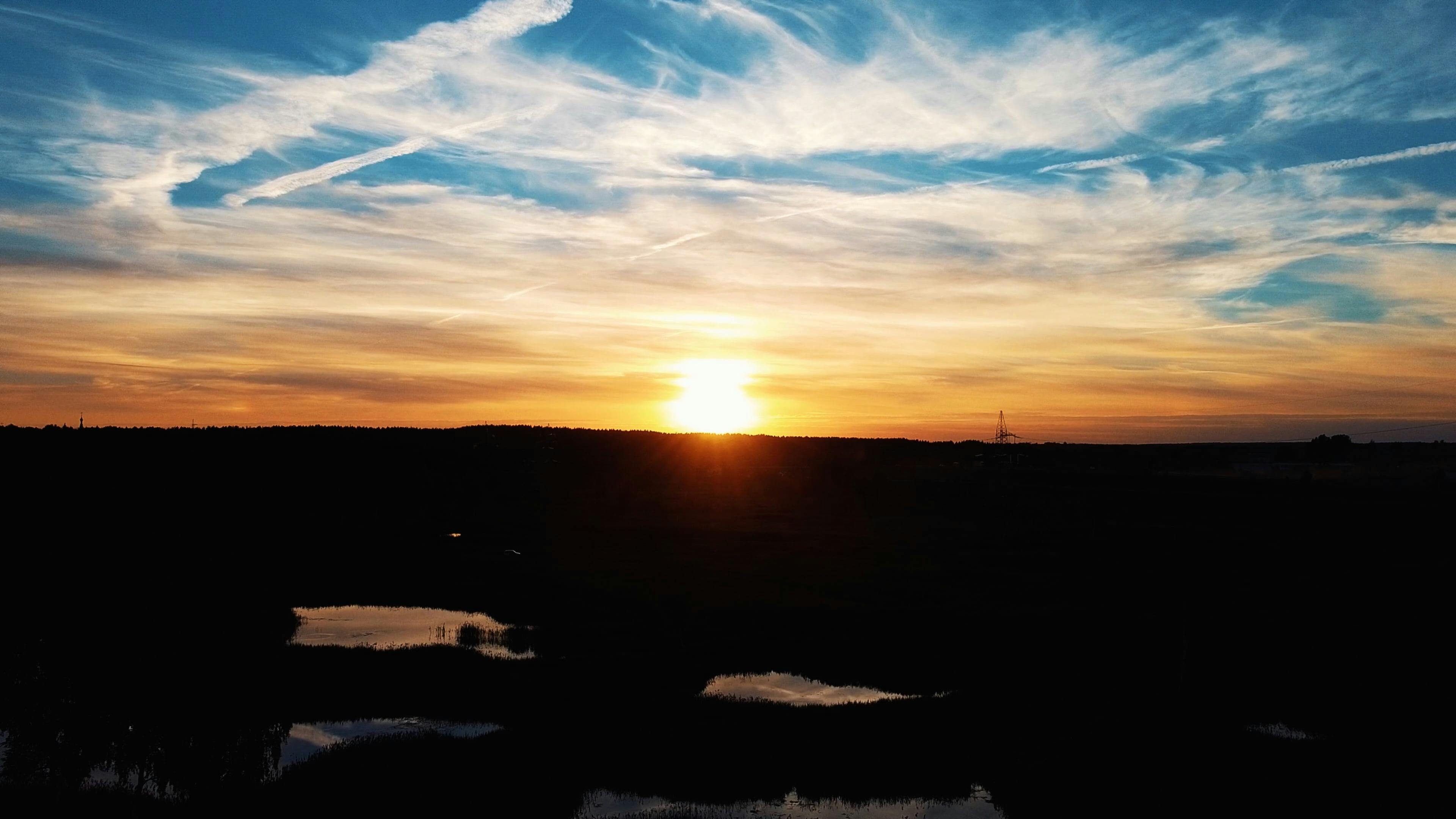 Sunset Over Landscape Free Stock Video Footage, Royalty-Free 4K & HD ...