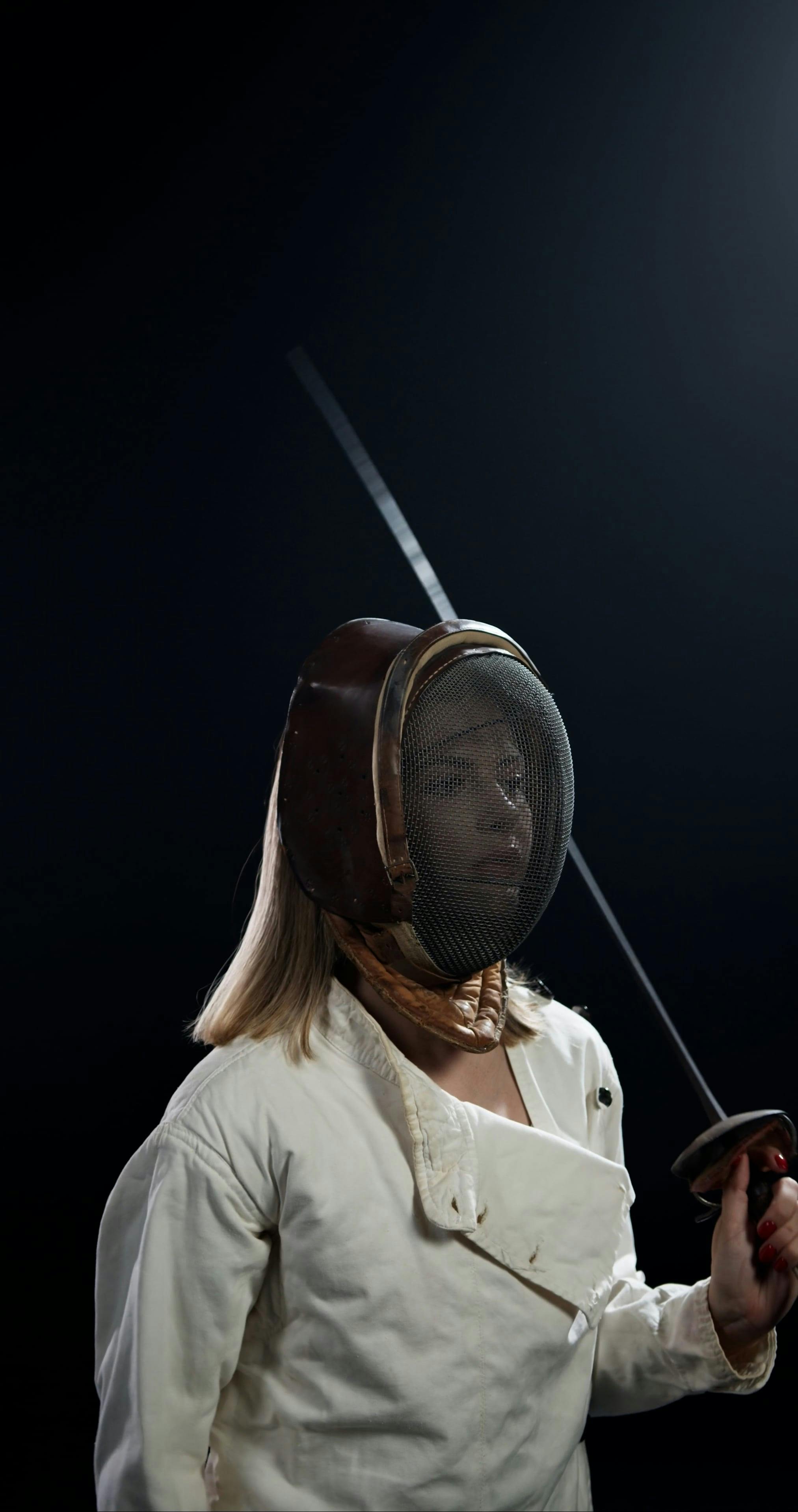 Woman Taking Off her Fencing Mask Free Stock Video Footage, Royalty ...