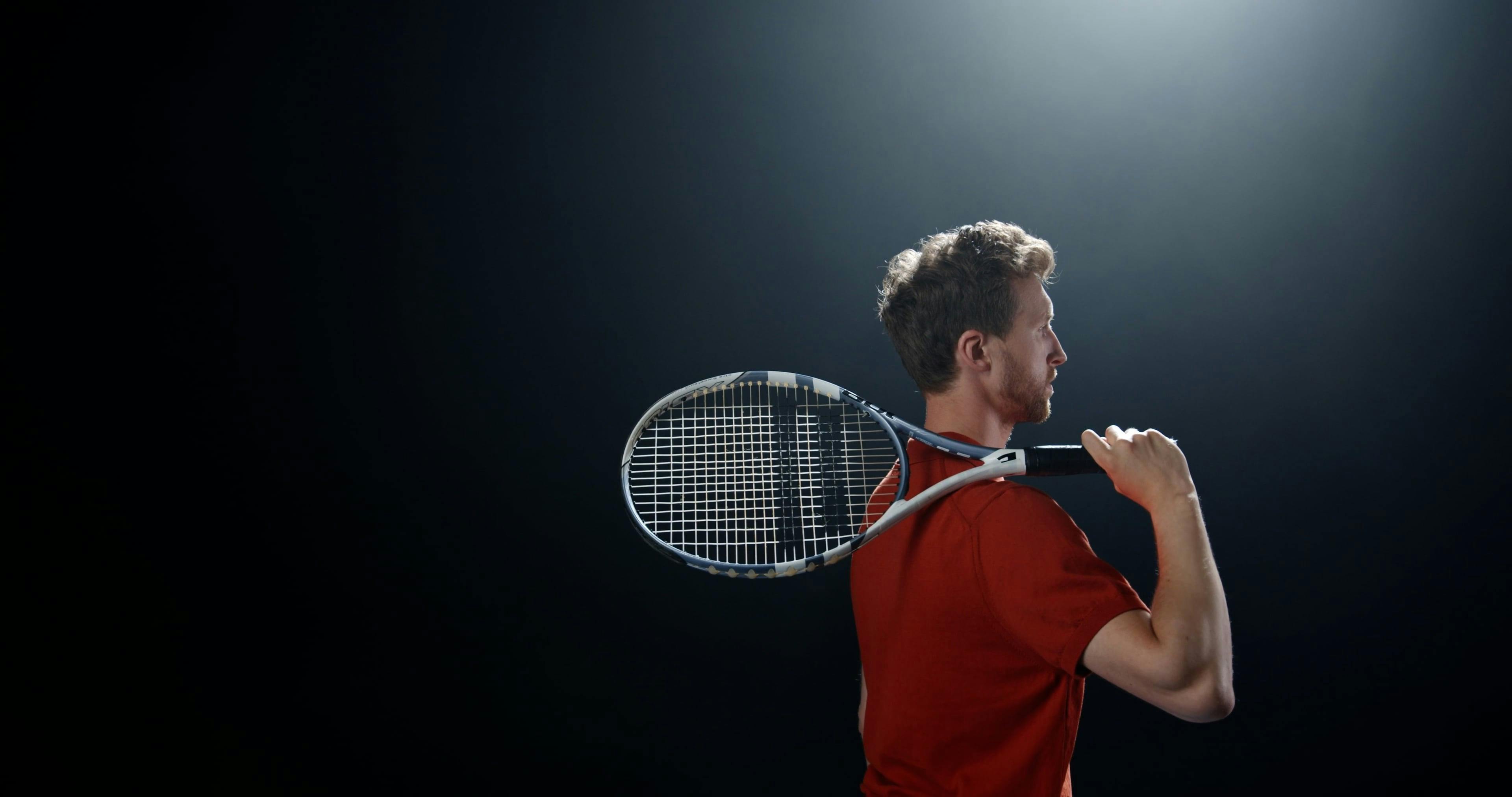 Man Holding Tennis Racket Free Stock Video Footage, Royalty-Free 4K ...