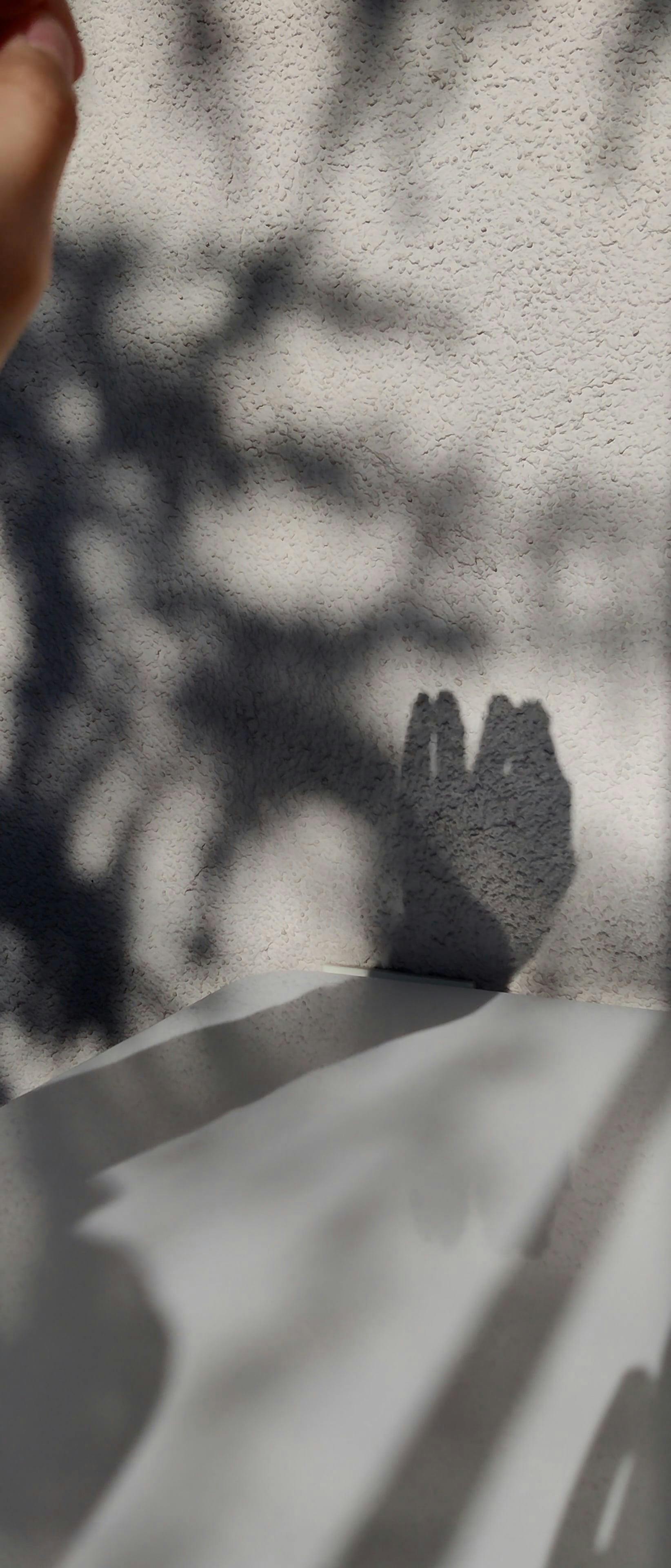 Waving Hand Casting Shade on Building Wall Free Stock Video Footage ...