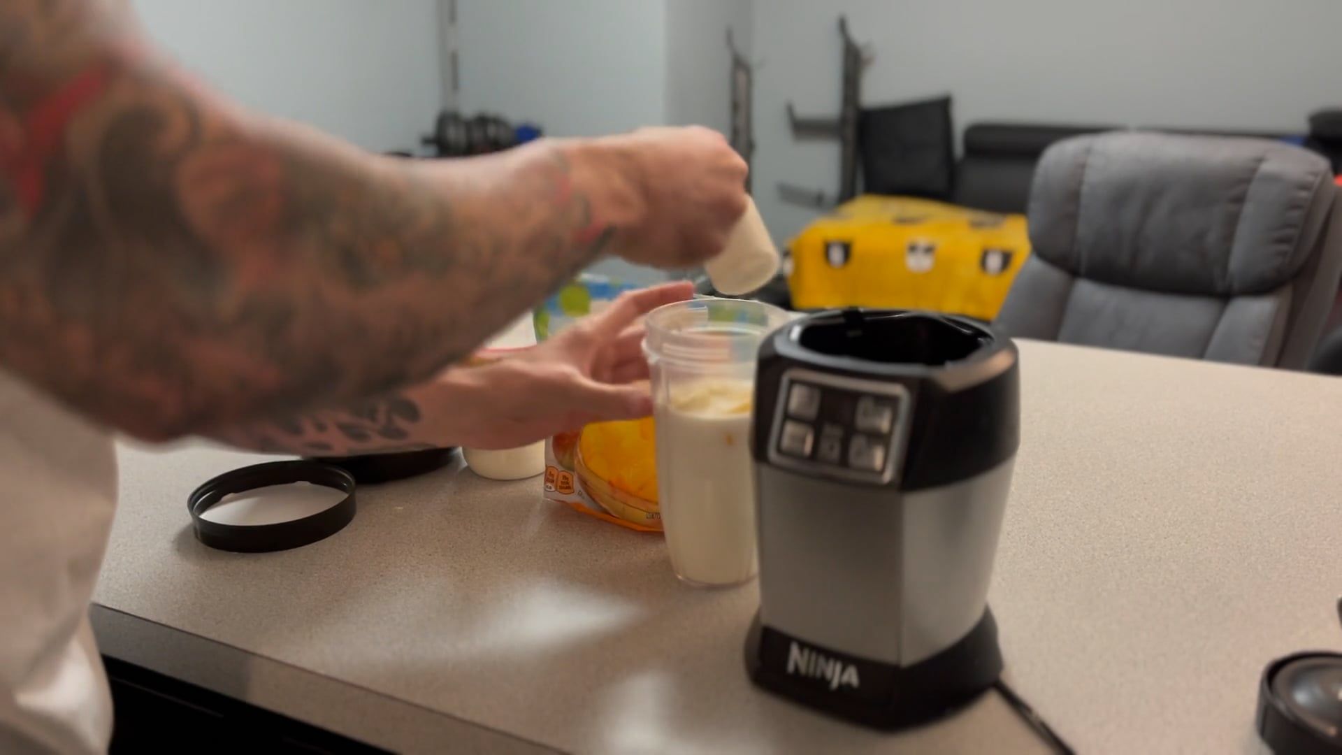 Man Preparing Protein Shake Free Stock Video Footage, Royalty-Free 4K ...