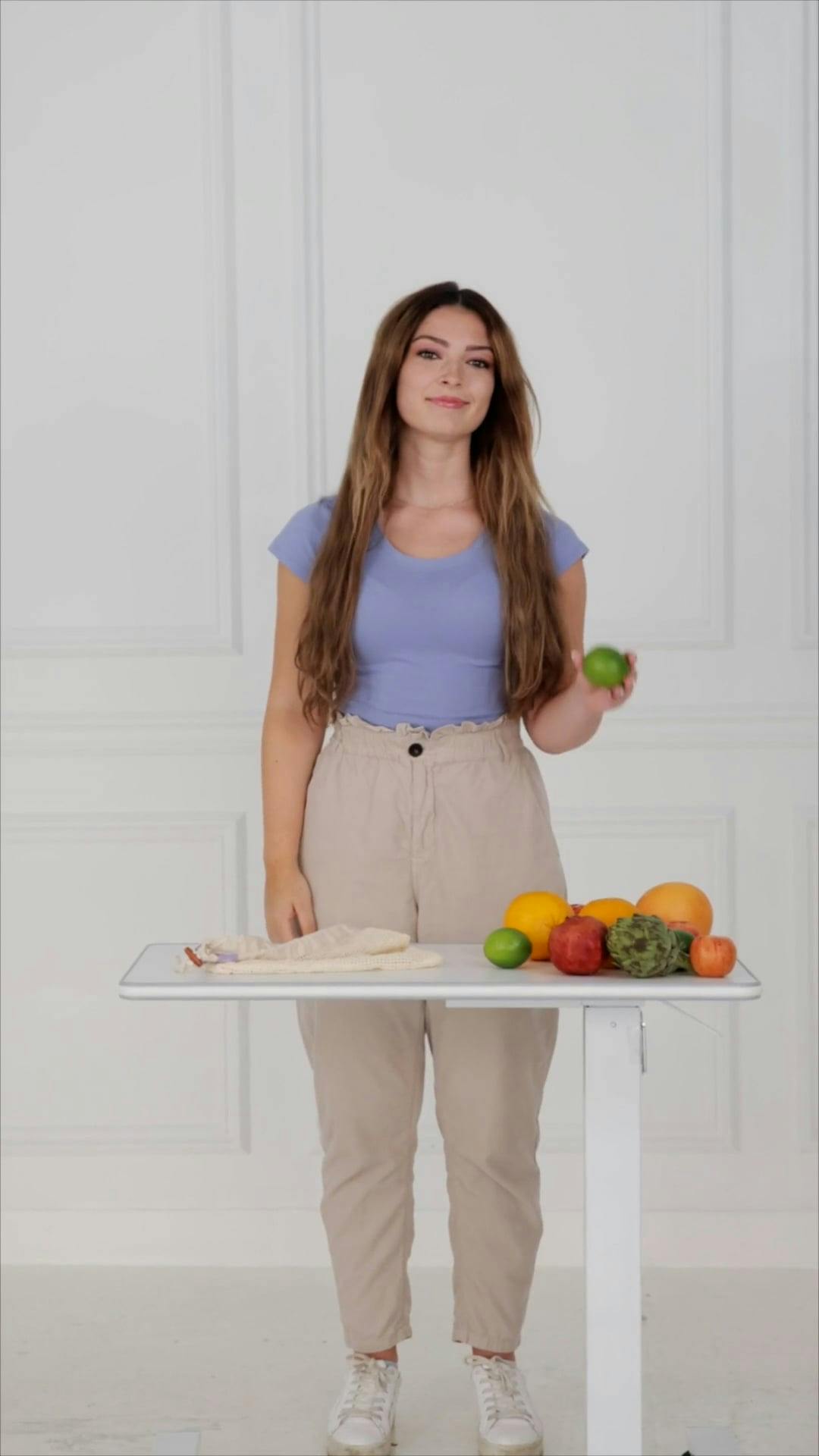 Beautiful Woman Wearing Dress Doing Sign Language While Looking at the ...