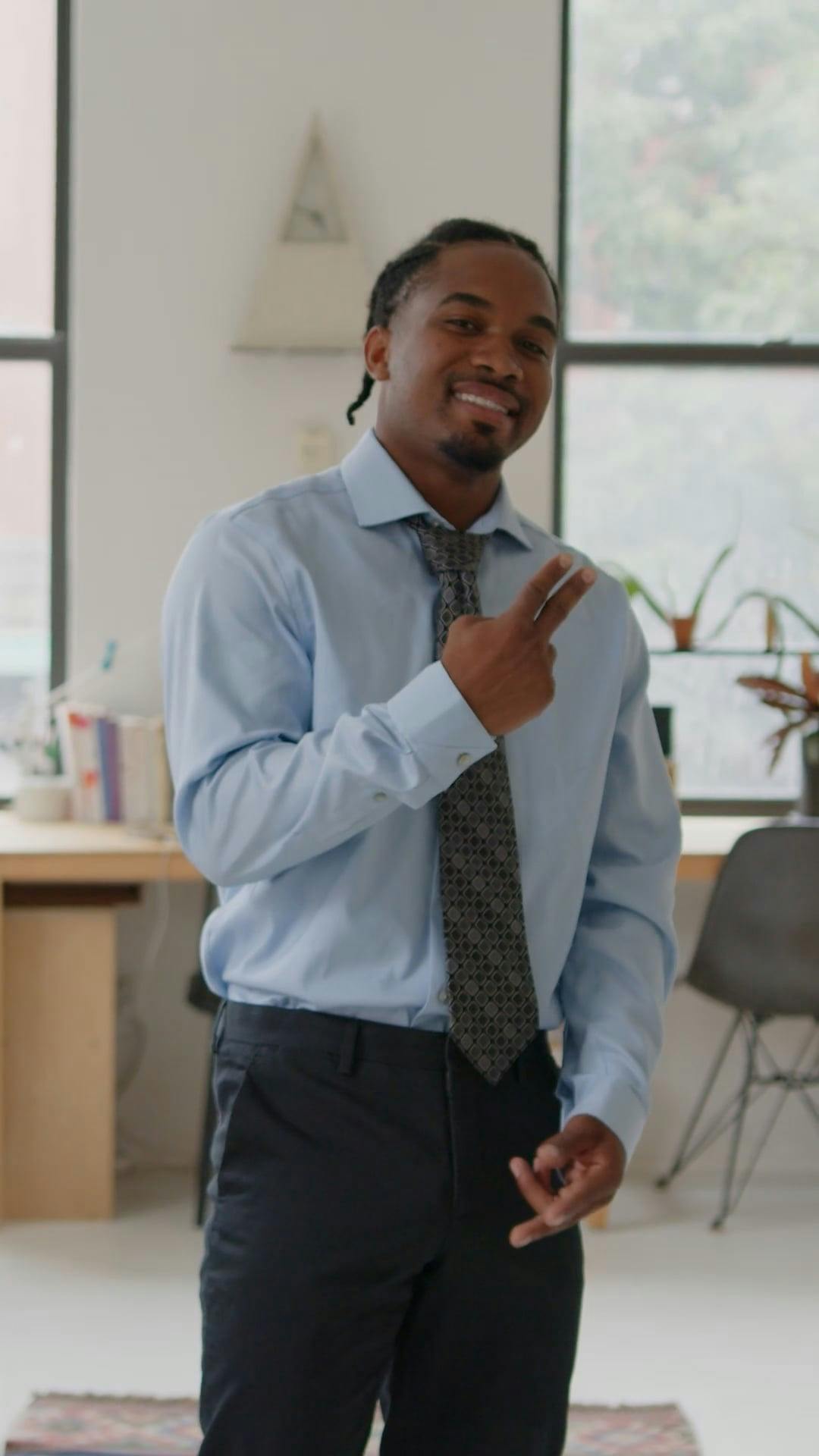 A Man Smiling and Doing a Peace Sign Free Stock Video Footage, Royalty ...