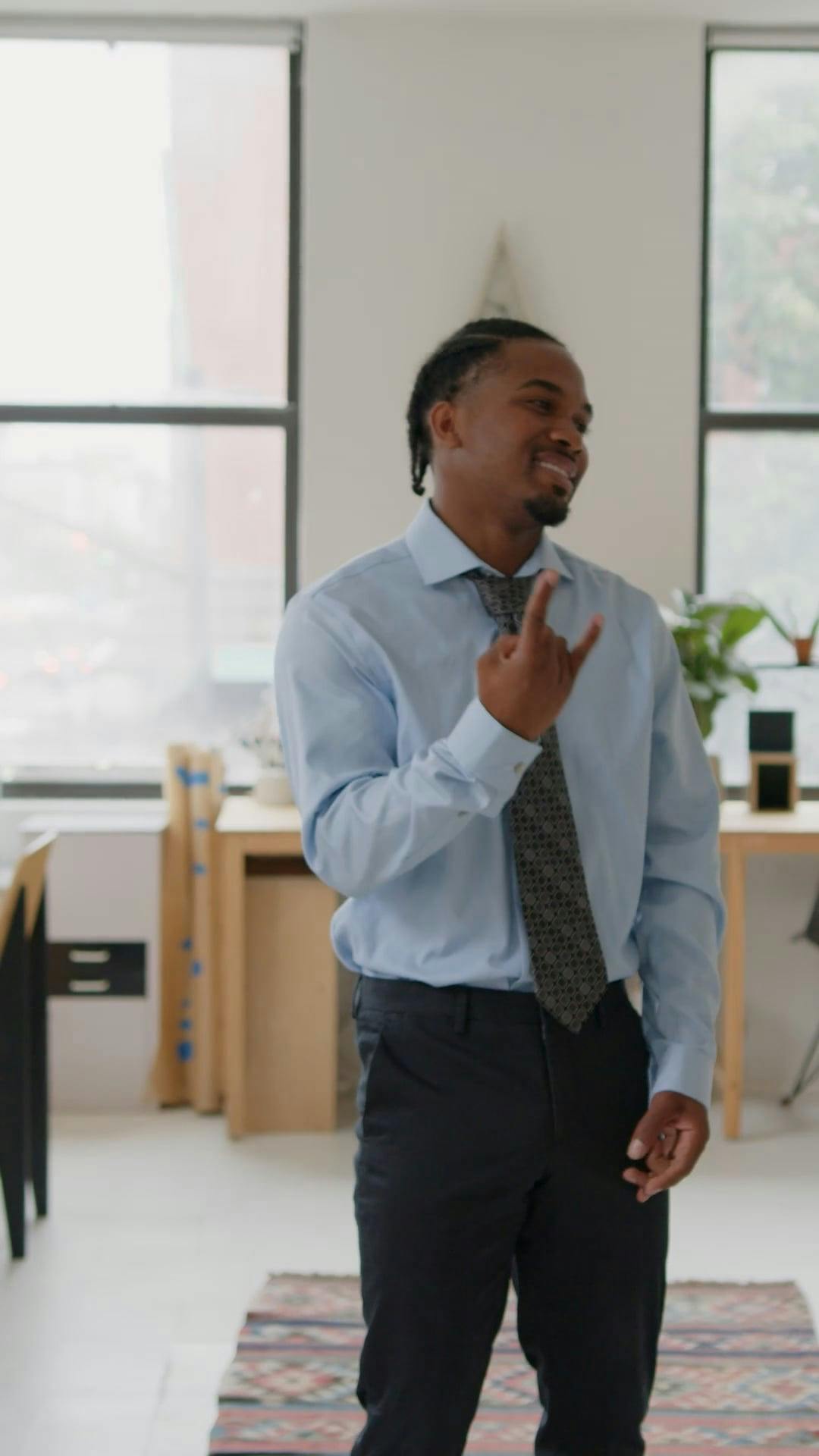 Man Doing a Sleepy Hand Sign · Free Stock Video