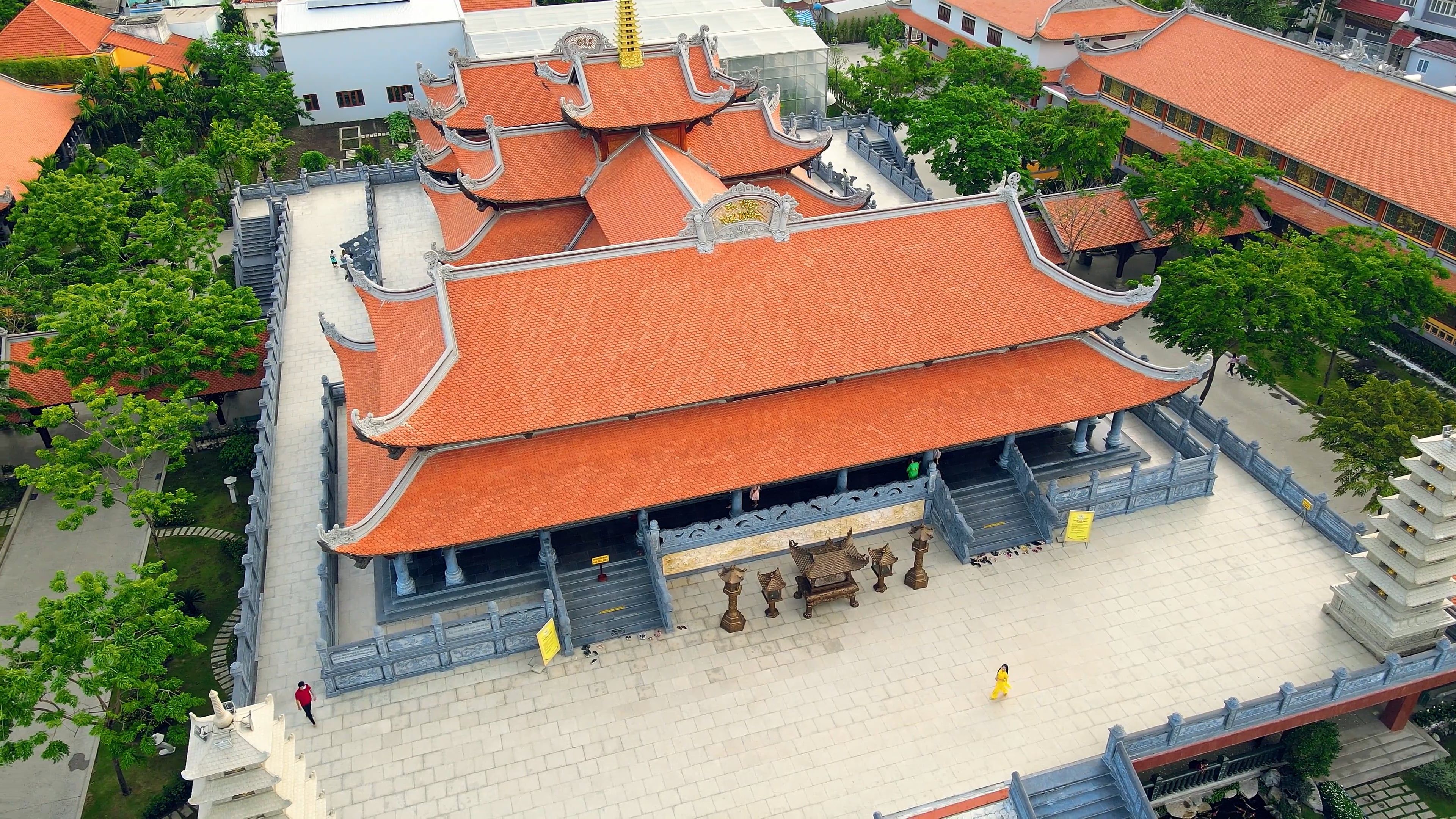Aerial View on Buddhi Temple Free Stock Video Footage, Royalty-Free 4K ...