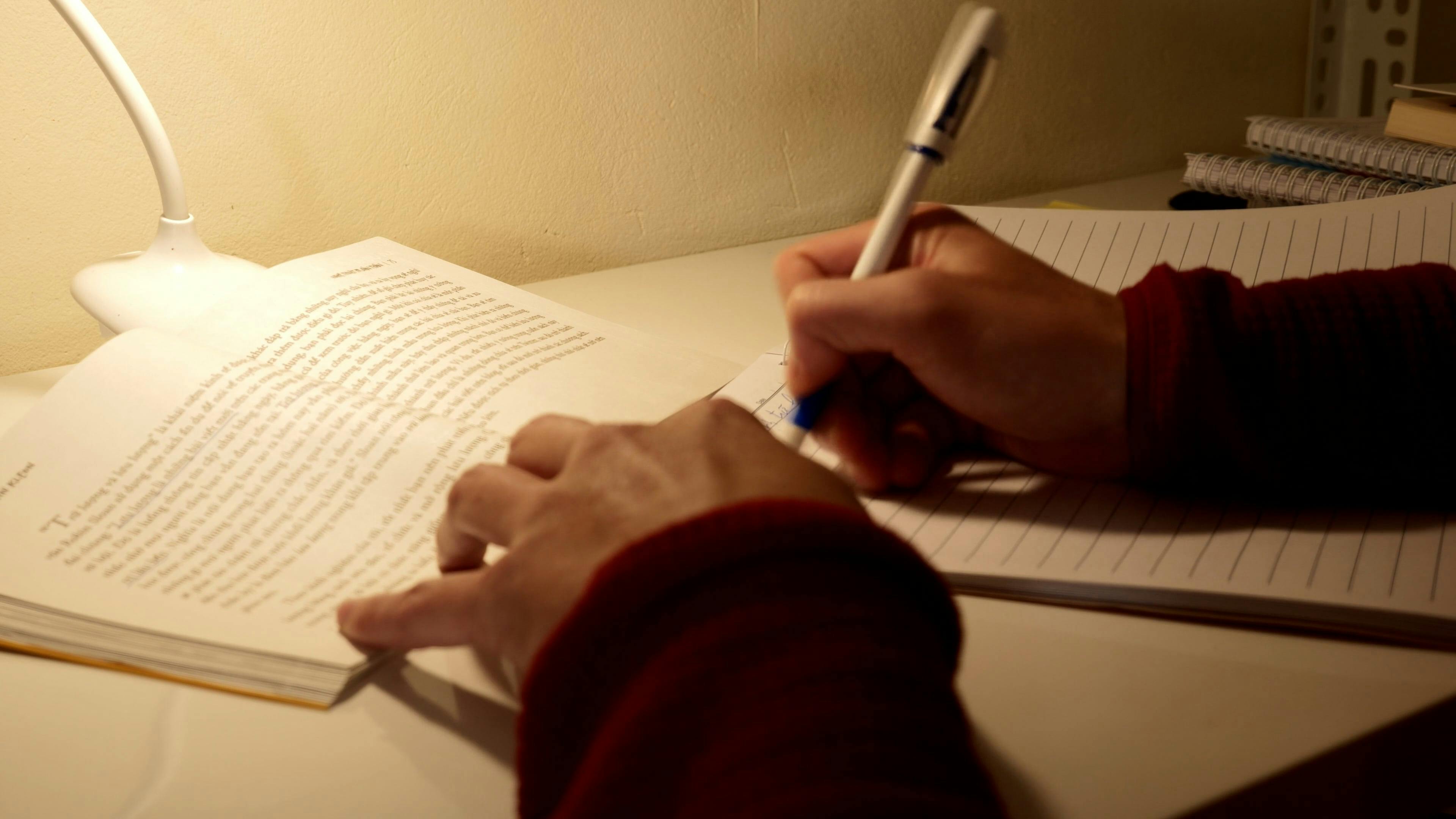 Learning and Taking Notes Free Stock Video Footage, Royalty-Free 4K ...