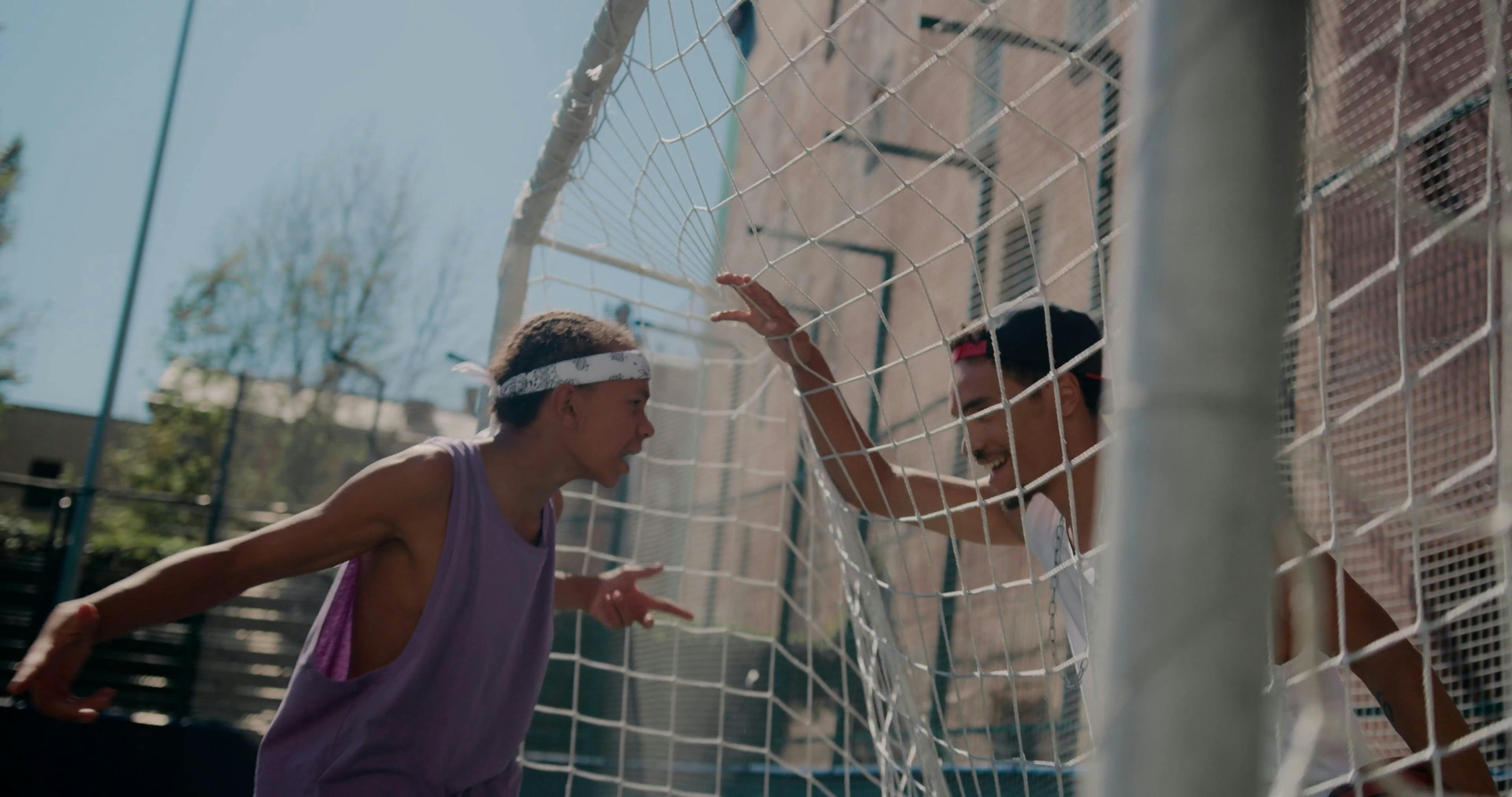 Smiling Men Rapping through Goal Net Free Stock Video Footage, Royalty ...