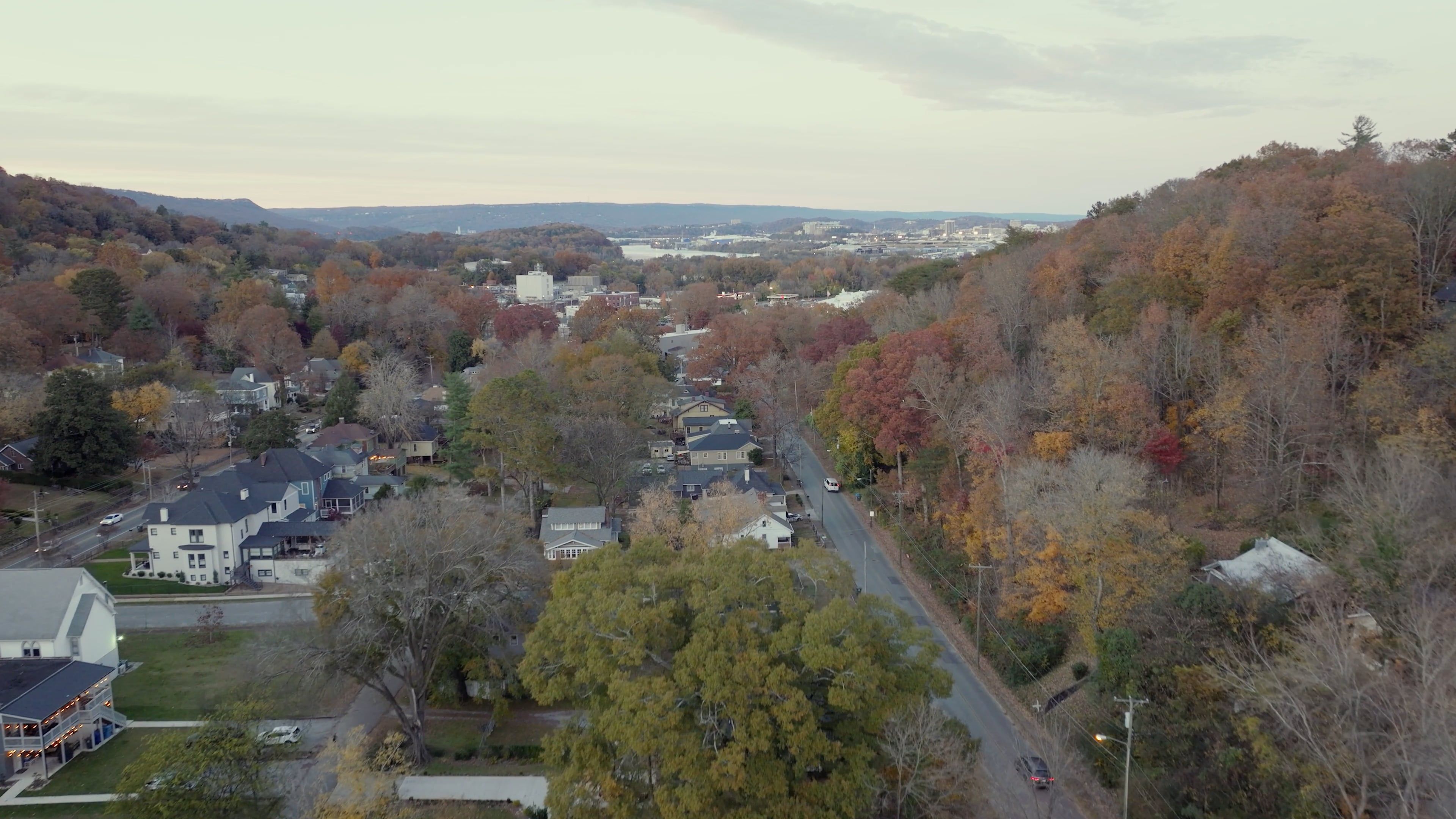 Townscape in Autumn Free Stock Video Footage, Royalty-Free 4K & HD ...