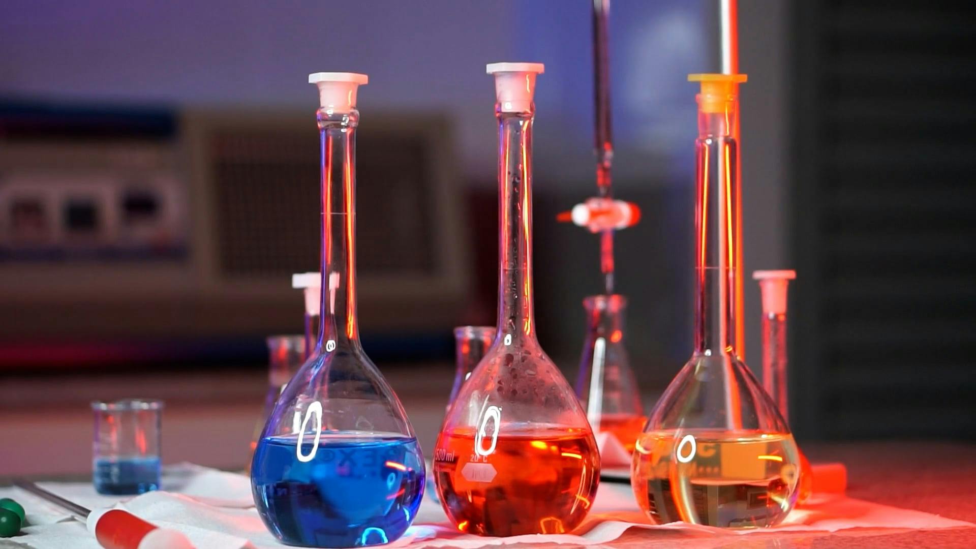 A Female Scientist Shaking a Volumetric Flask Free Stock Video Footage ...