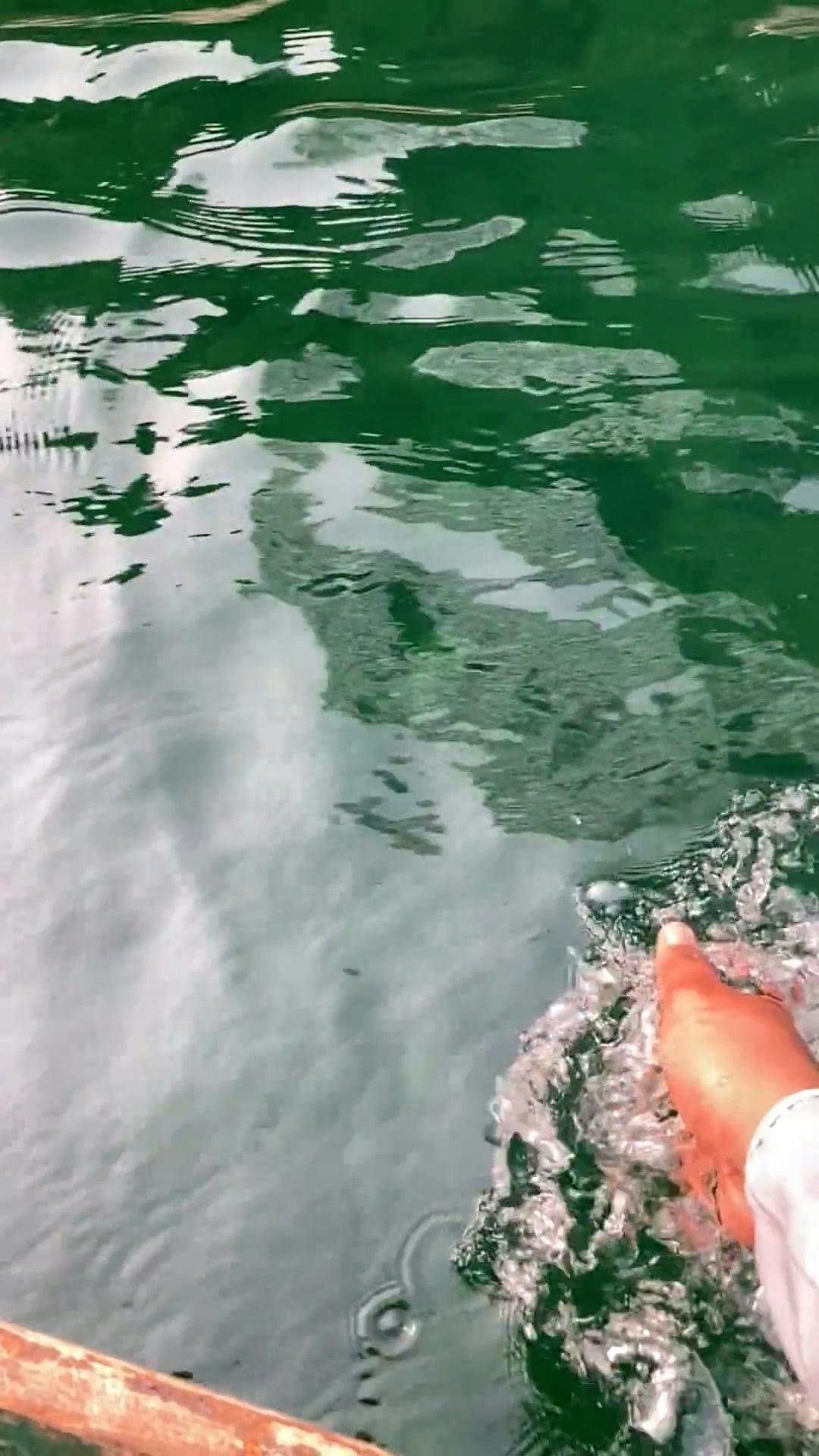 Person Dipping Hand in Water · Free Stock Video