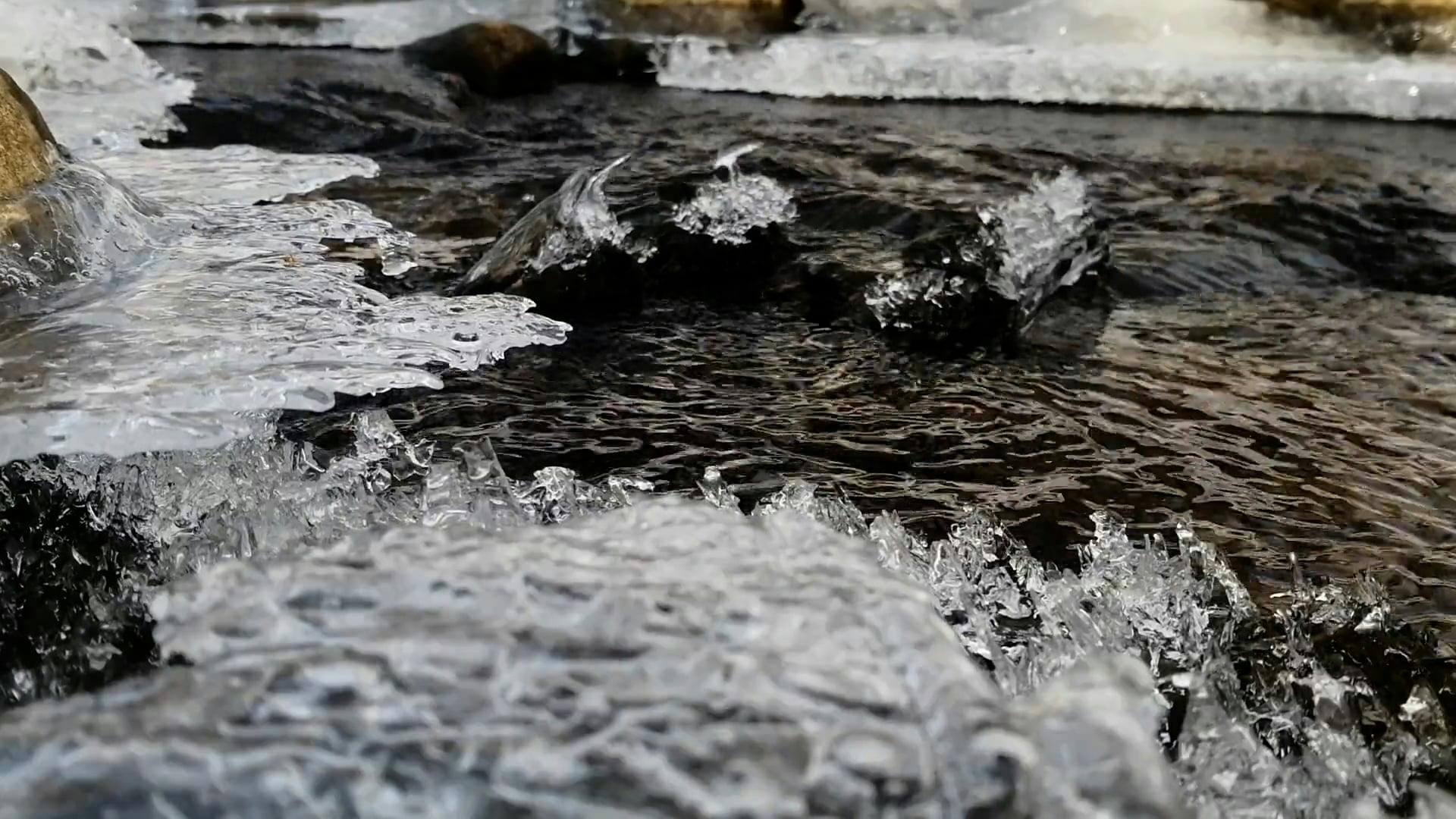 Flowing Water Under Ice Free Stock Video Footage, Royalty-Free 4K & HD ...