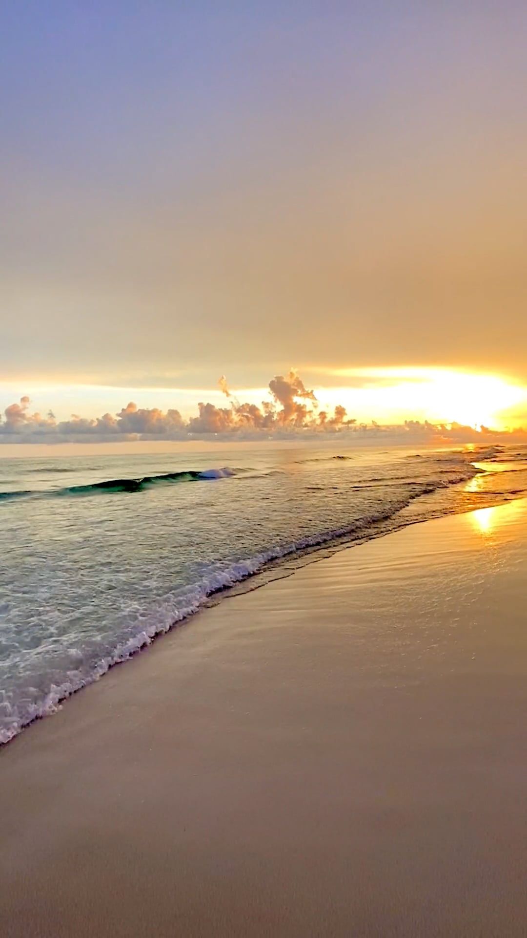 Sea Waves Reaching the Shore at Sunset Free Stock Video Footage ...