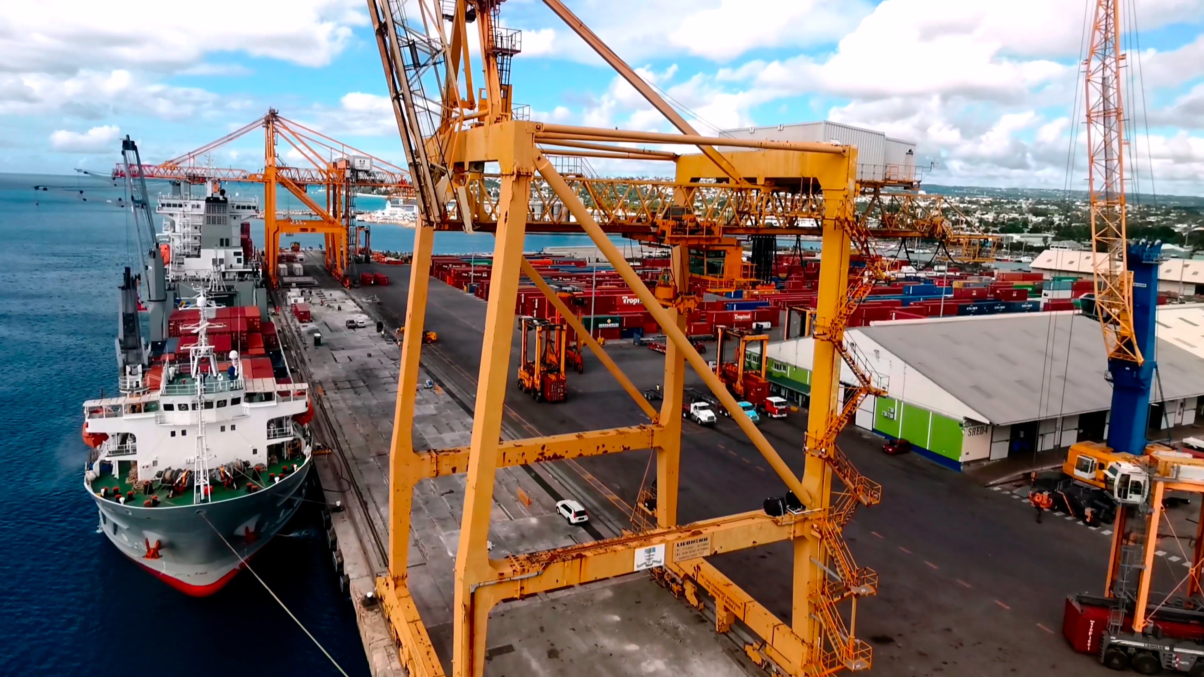 Ship Moored in Harbor Free Stock Video Footage, Royalty-Free 4K & HD ...