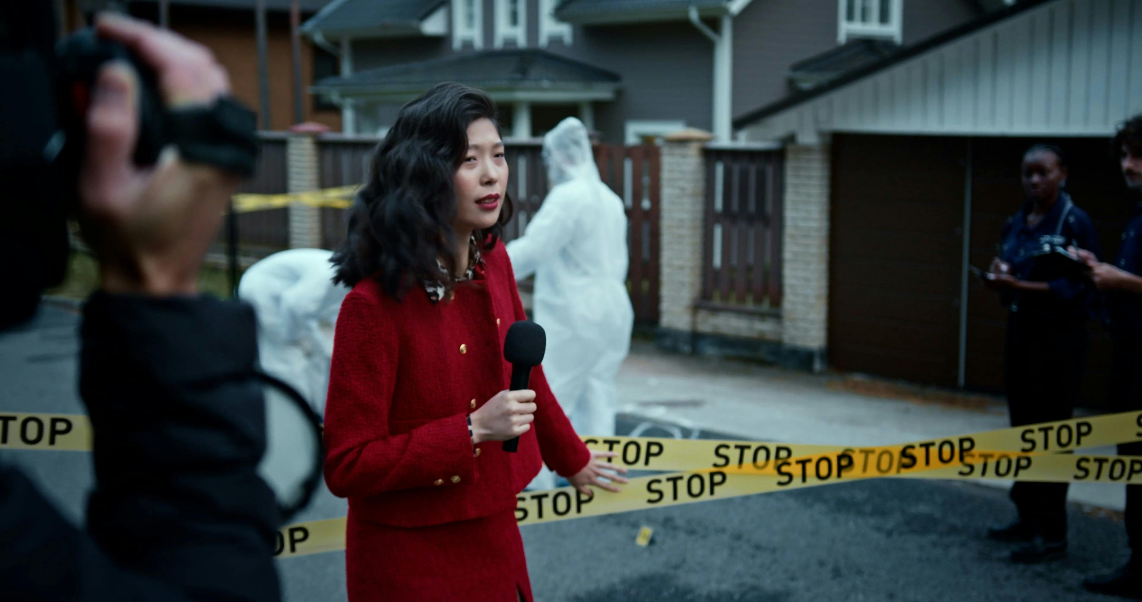 Female Journalist Reporting from Crime Scene Free Stock Video Footage ...