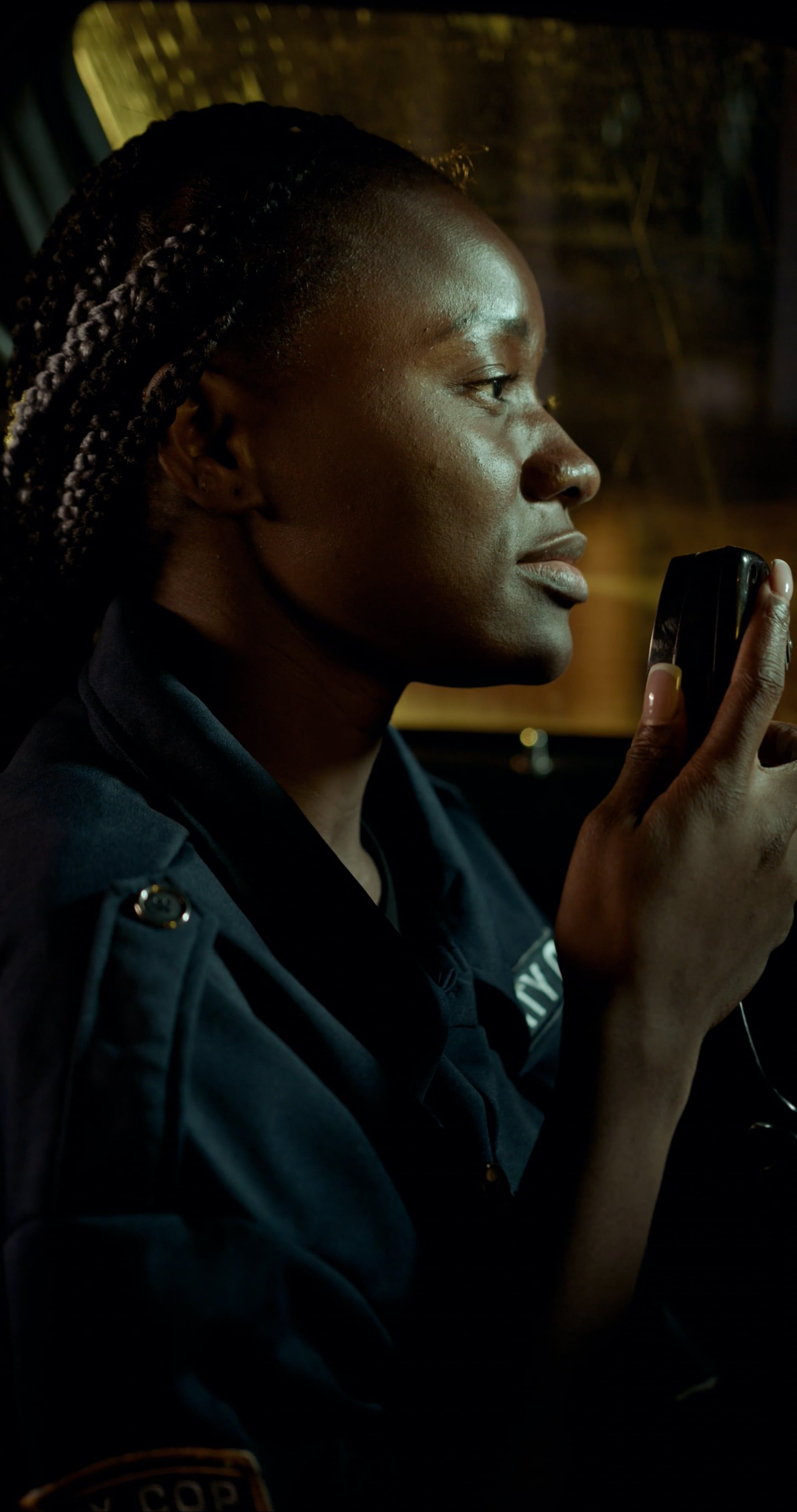 Female Police Officer Using Radio · Free Stock Video