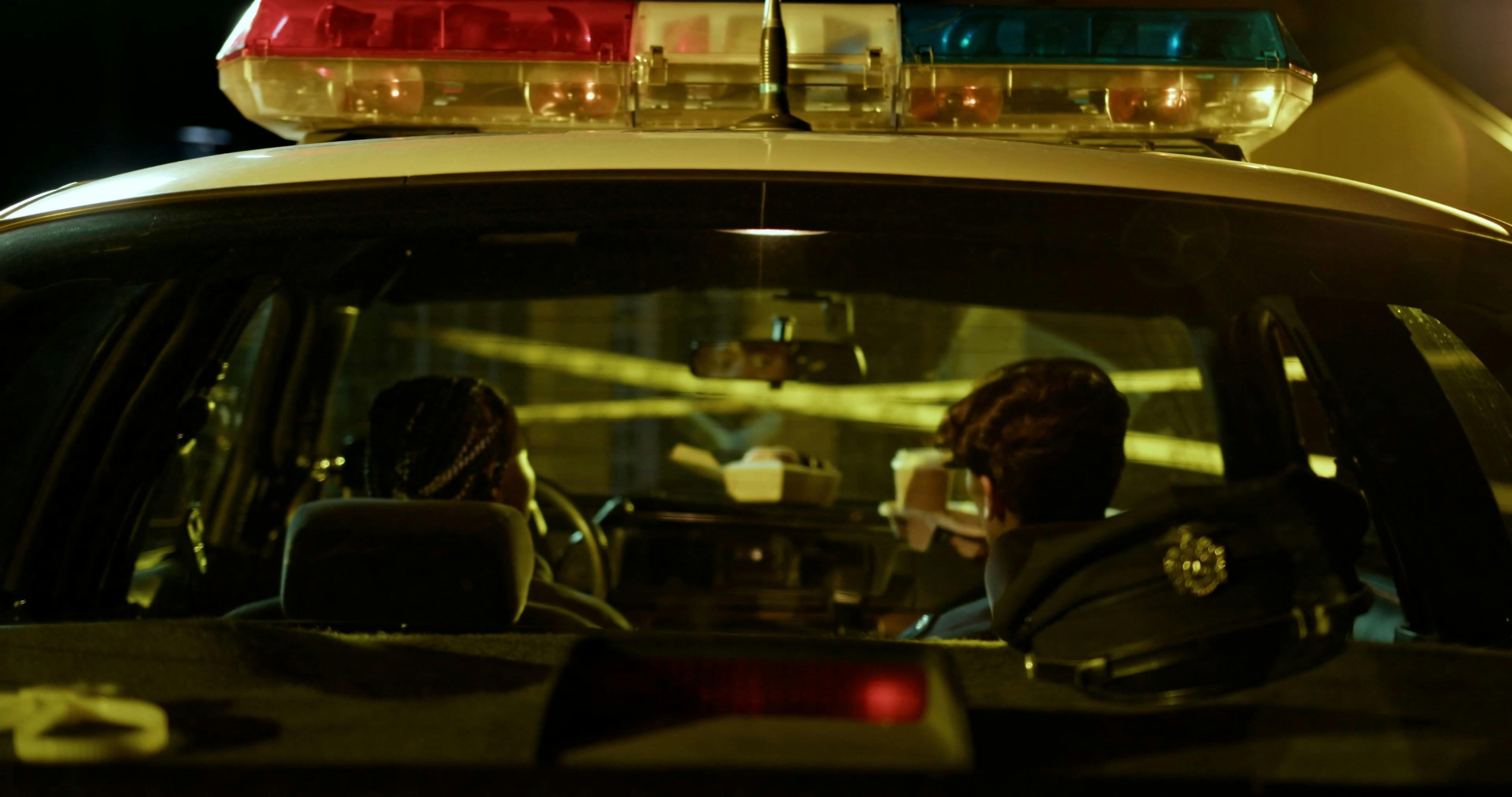 Police Officers Eating Doughnuts in Car Free Stock Video Footage ...