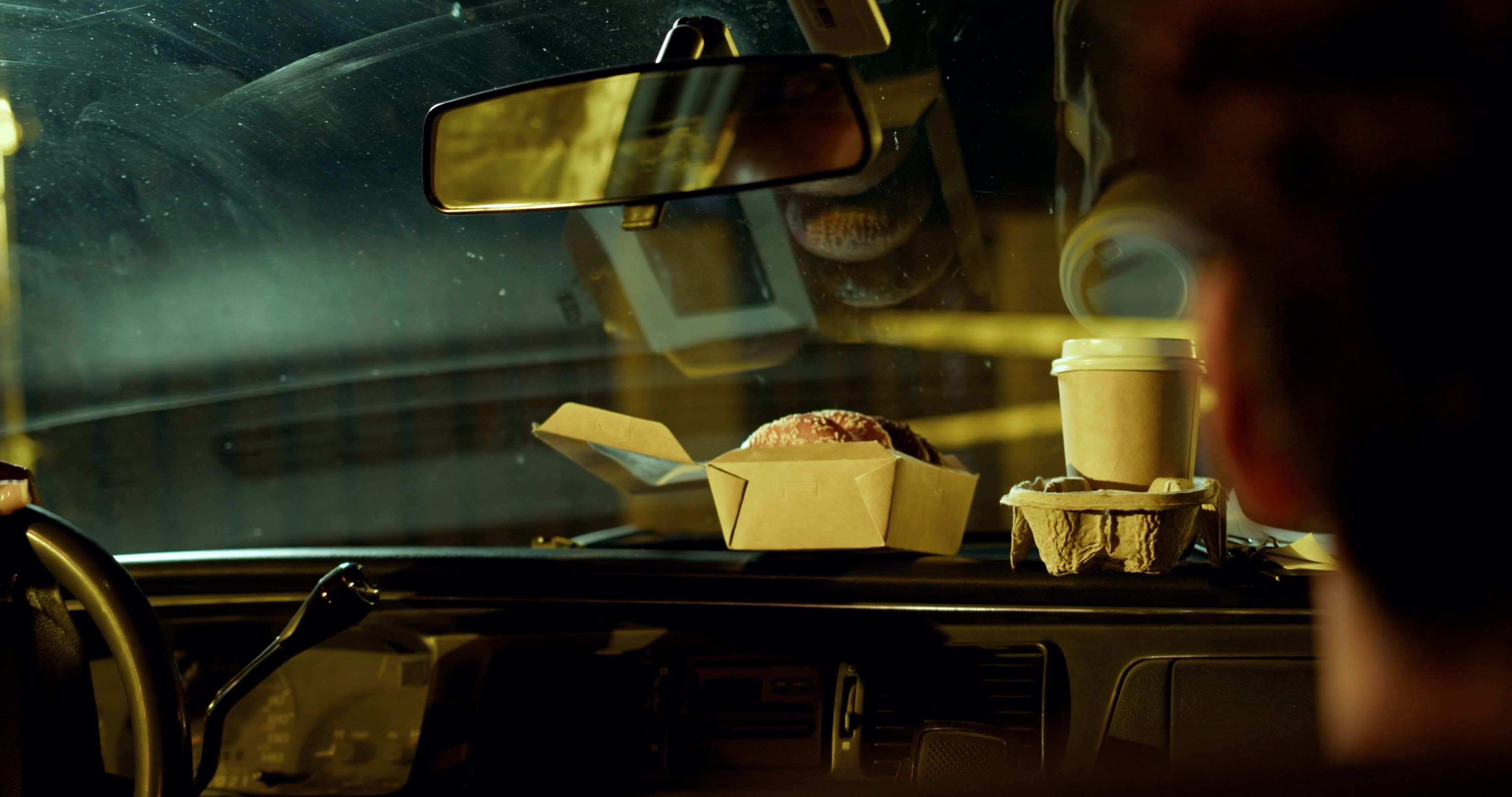 Police Officers Eating Doughnuts in Car Free Stock Video Footage ...