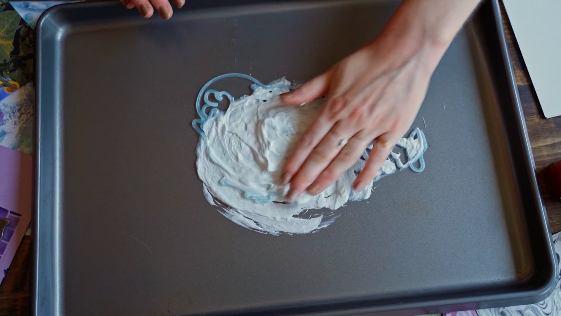 Person Mixing the Mixture with Hands Free Stock Video Footage, Royalty ...