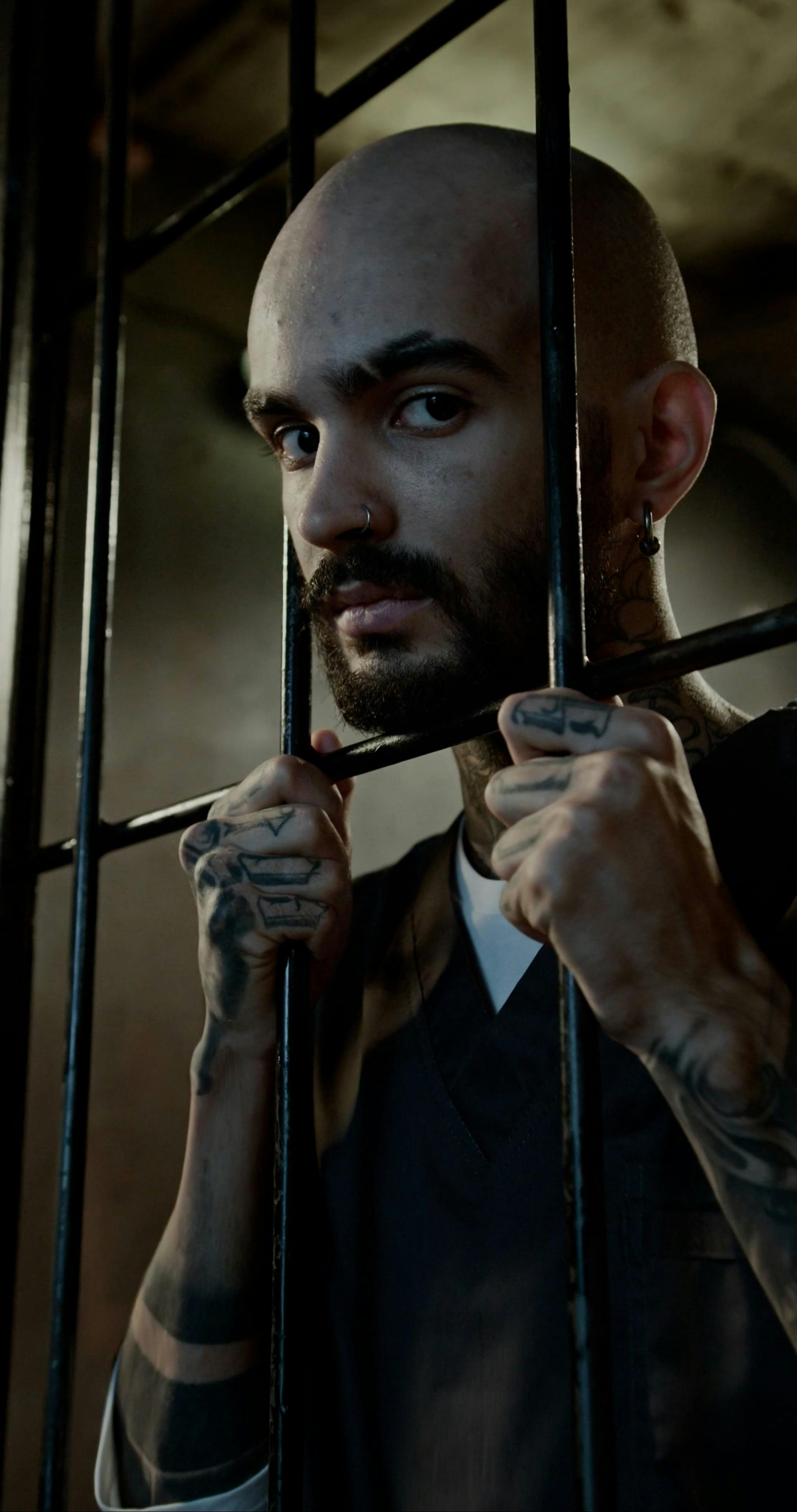 An Inmate with Tattoo on His Neck Free Stock Video Footage, Royalty ...