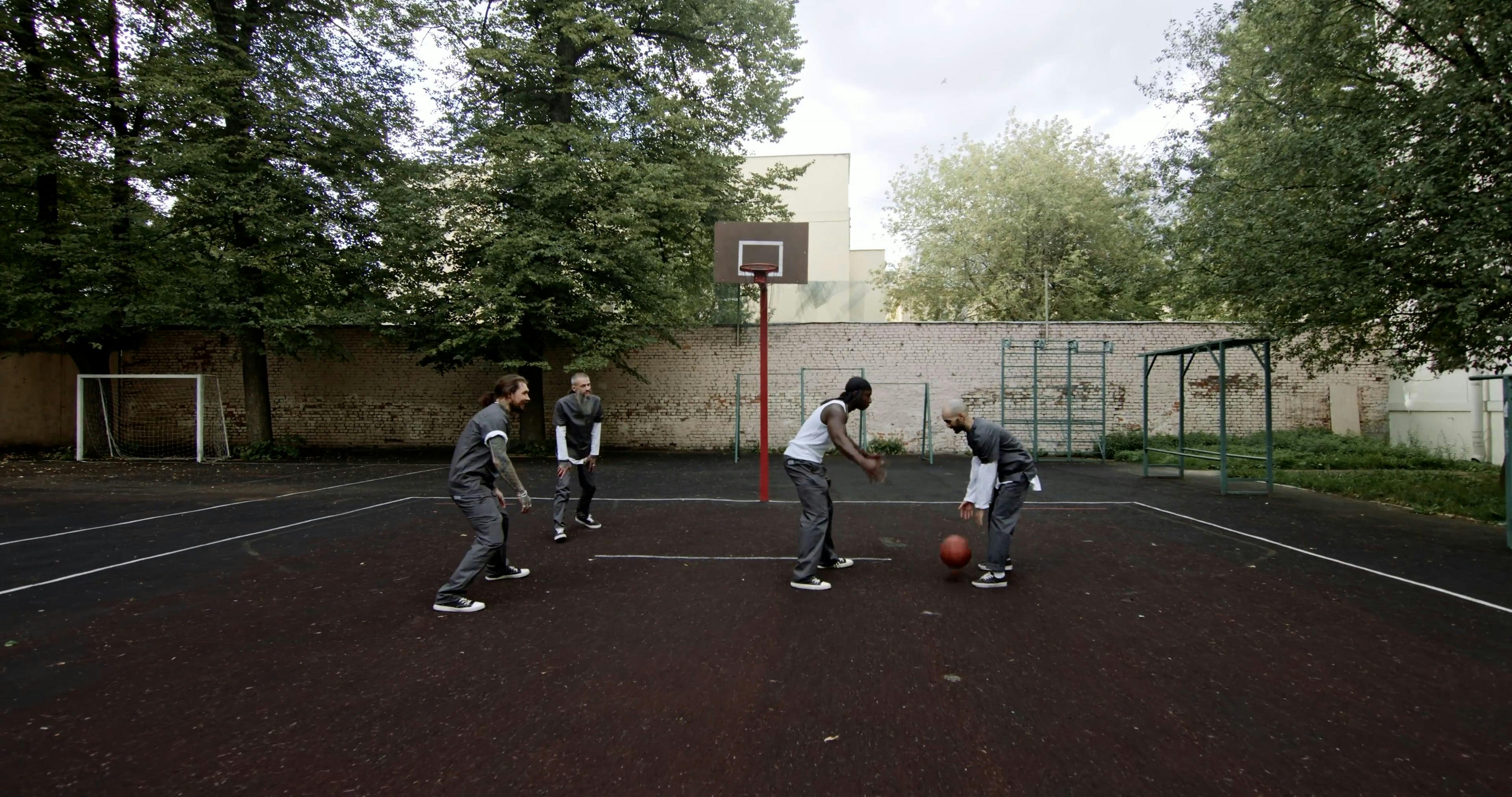 Men Arguing while Playing Basketball · Free Stock Video