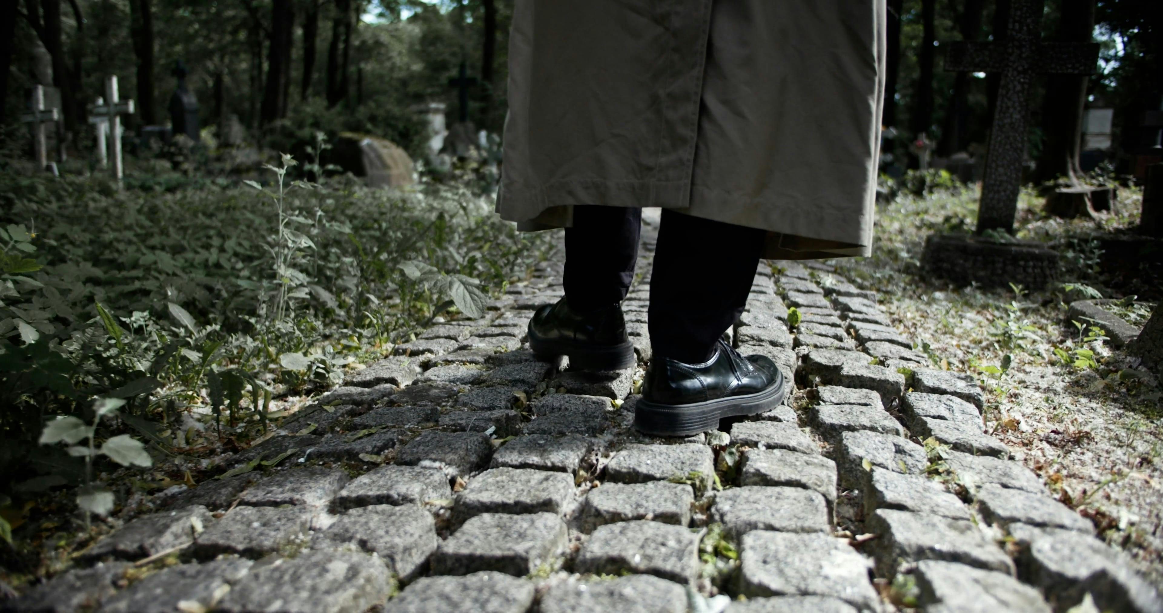 Person Walking on Graveyard Alley Free Stock Video Footage, Royalty ...