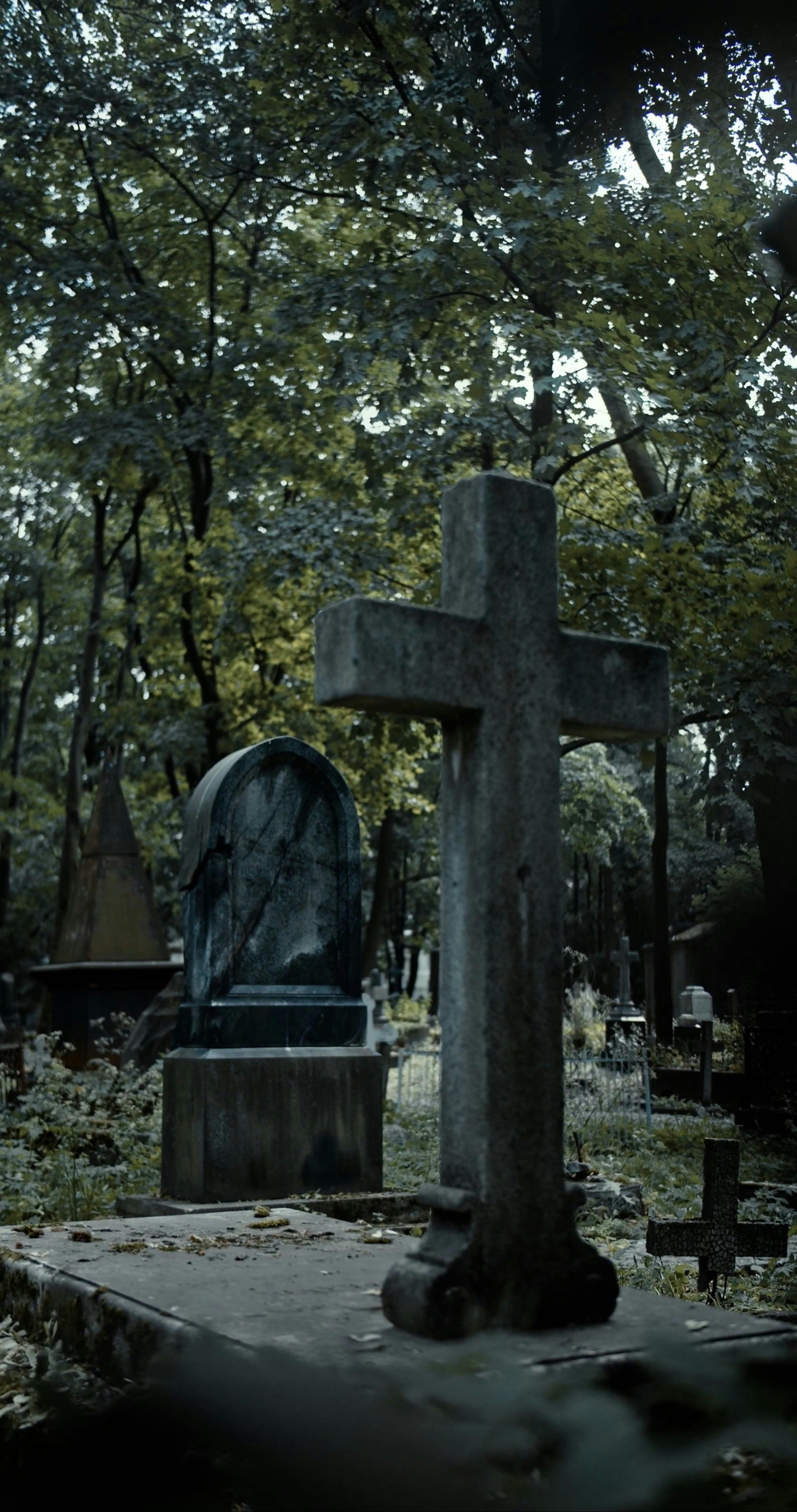 Tombs at Graveyard Free Stock Video Footage, Royalty-Free 4K & HD Video ...