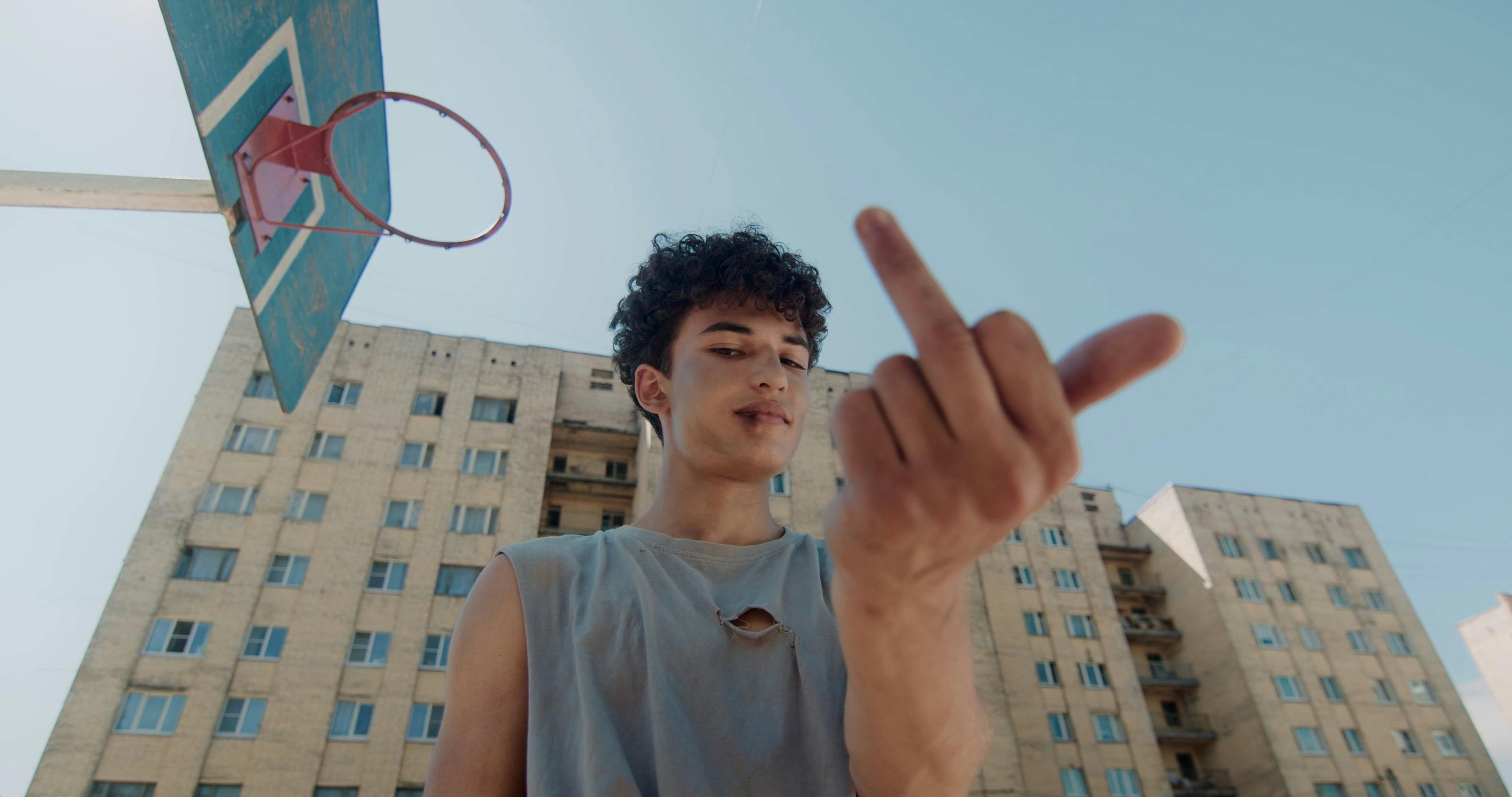 A Boy Showing His Middle Finger Free Stock Video Footage, Royalty-Free ...