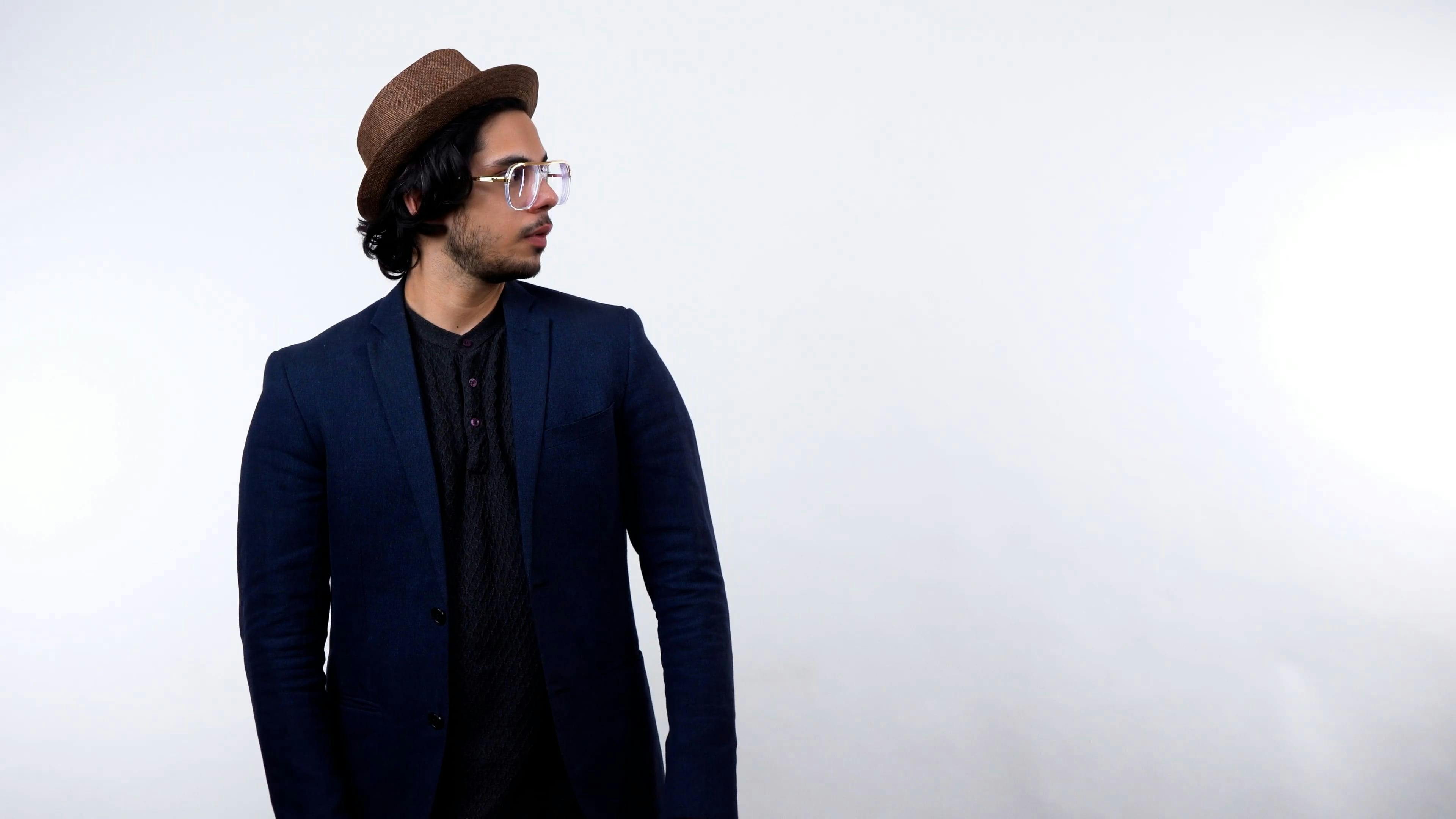 A Man Nodding his Head and Doing Facial Expressions Free Stock Video ...