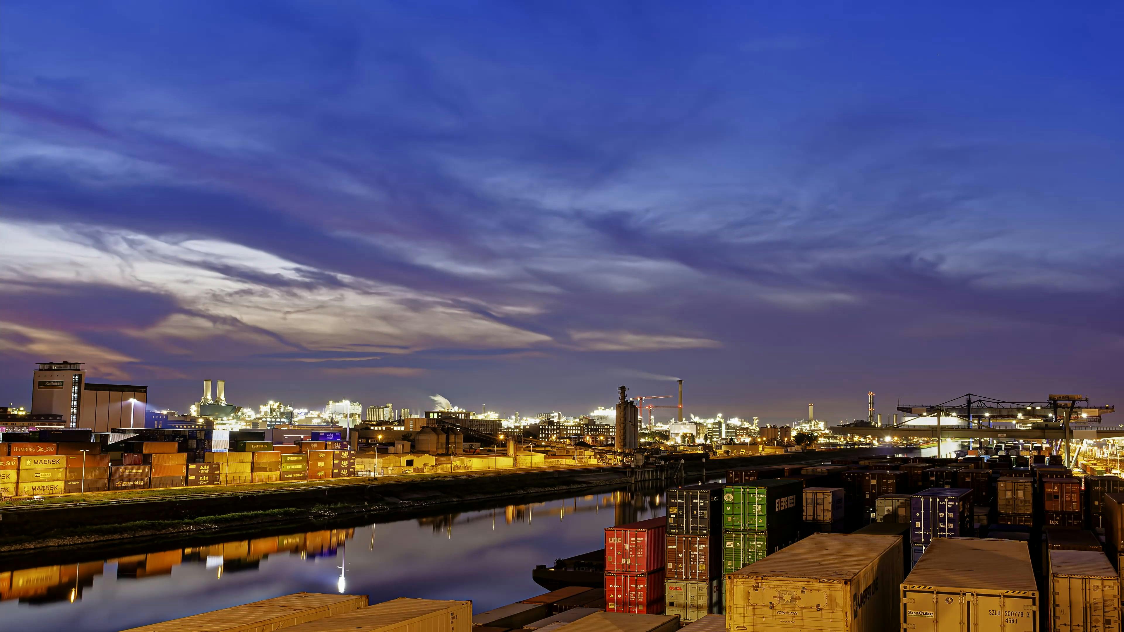 Time Lapse of Container Terminal Free Stock Video Footage, Royalty-Free ...