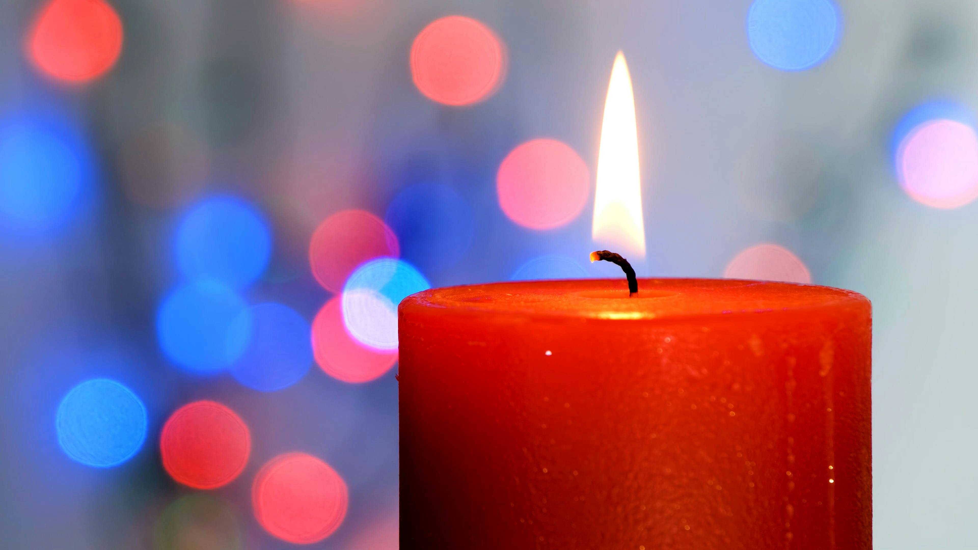 Close-up View of Flame on Candle Free Stock Video Footage, Royalty-Free ...