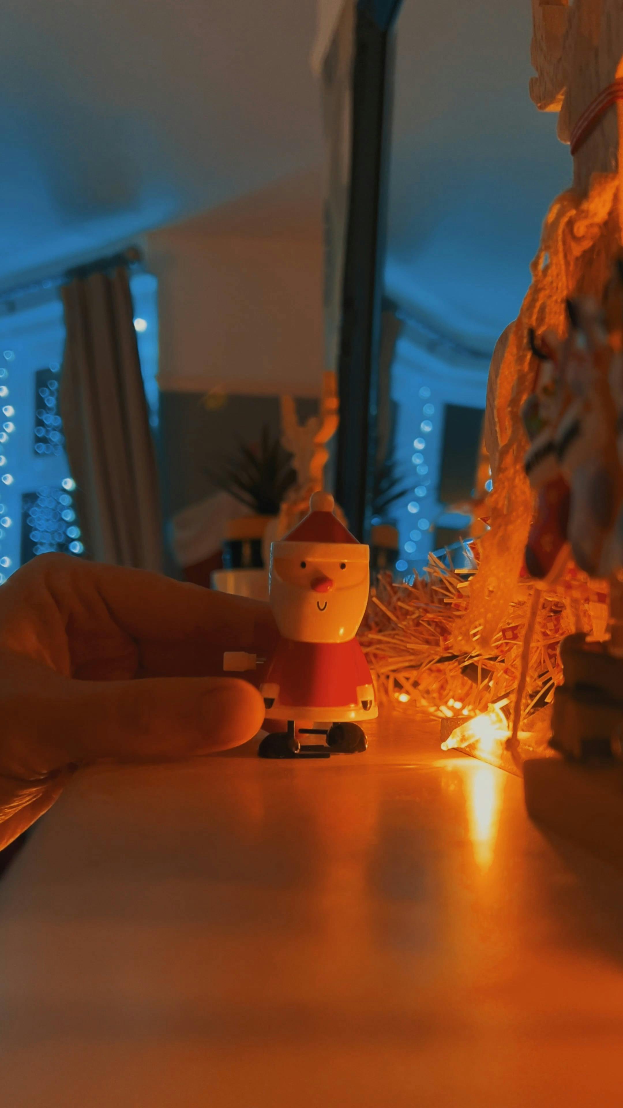 Christmas Stop Motion Animation with Falling Snow Free Stock Video ...