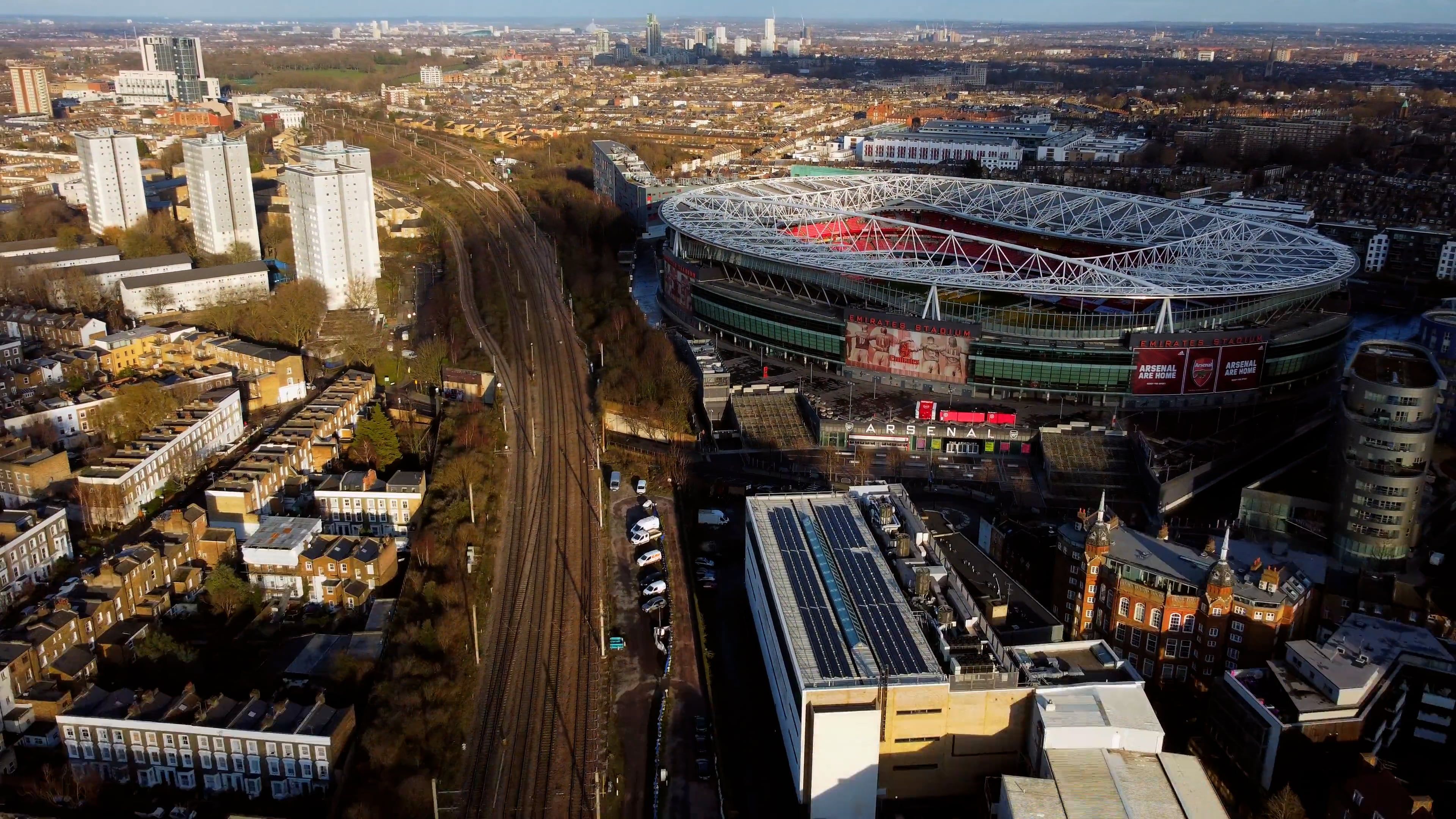 Emirates Stadium Aerial View