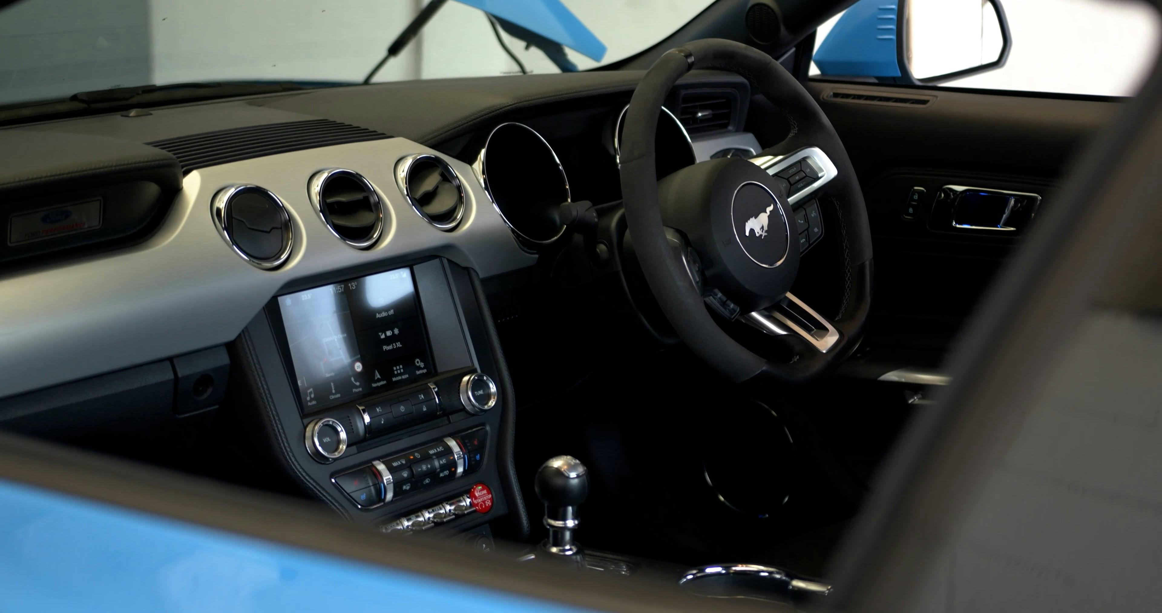 Close up Shot of a Ford Mustang Car Interior · Free Stock Video
