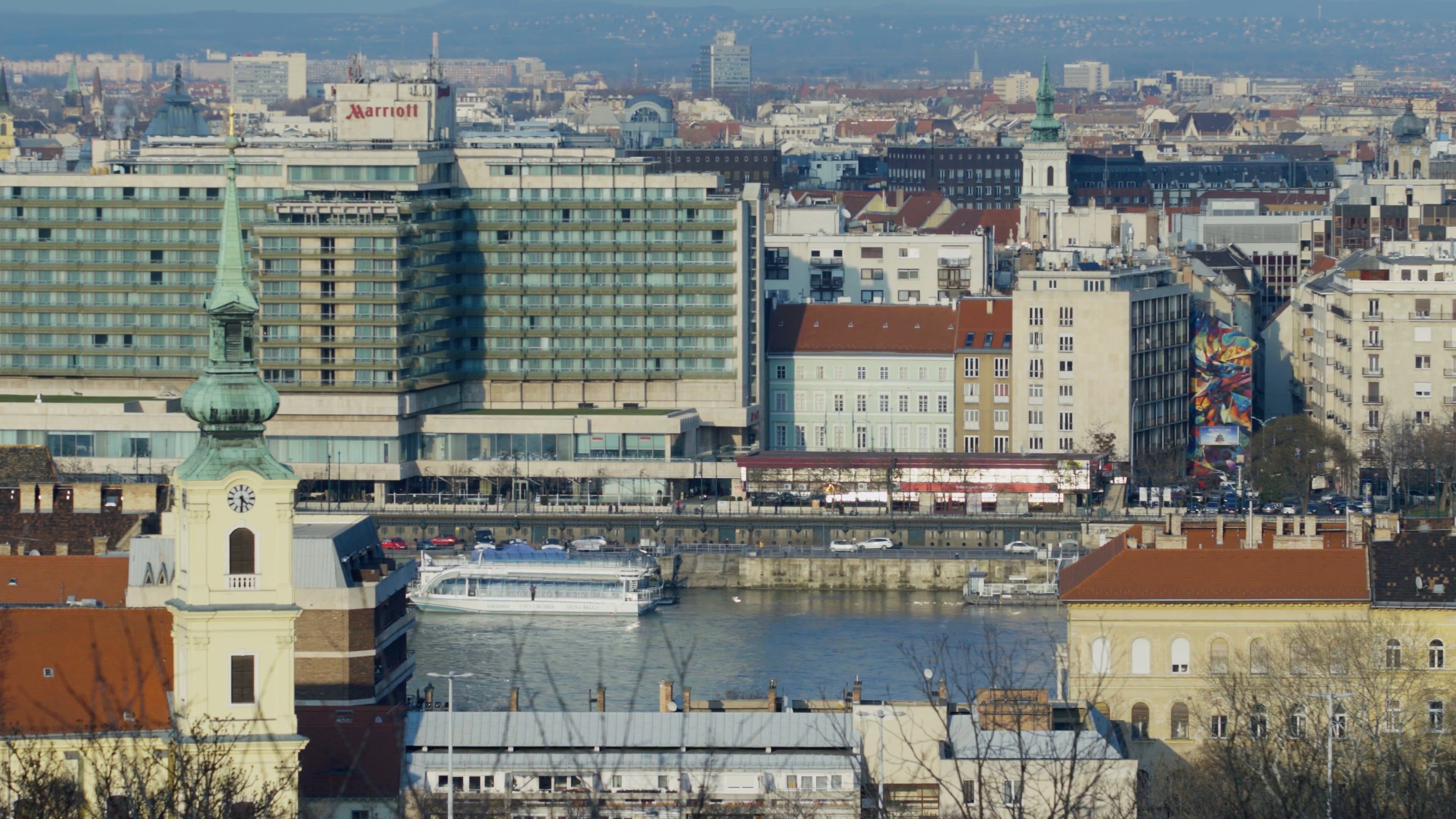 Aerial View on City Center Architecture Free Stock Video Footage ...