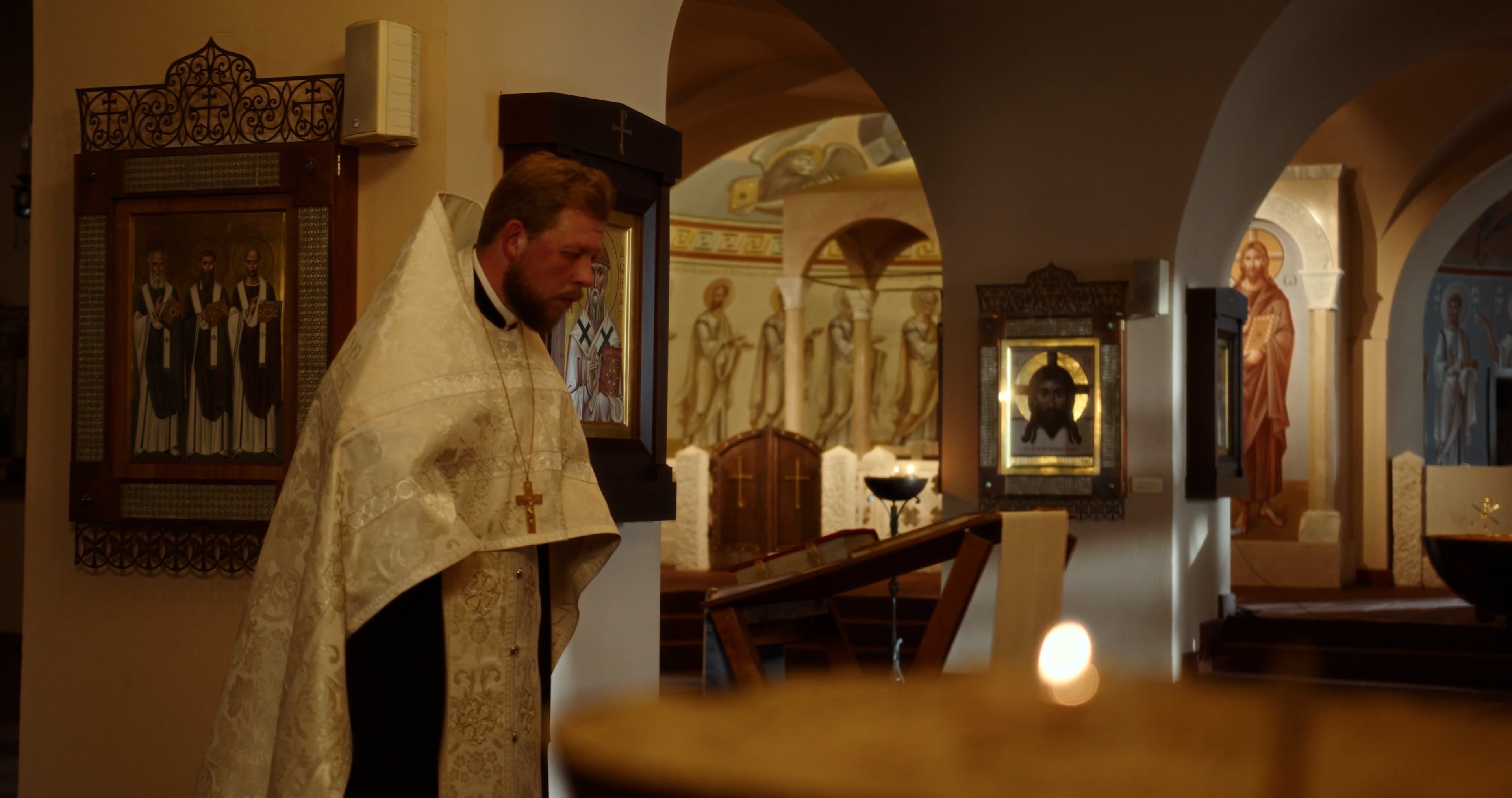 A Priest Giving a Sermon in a Church · Free Stock Video