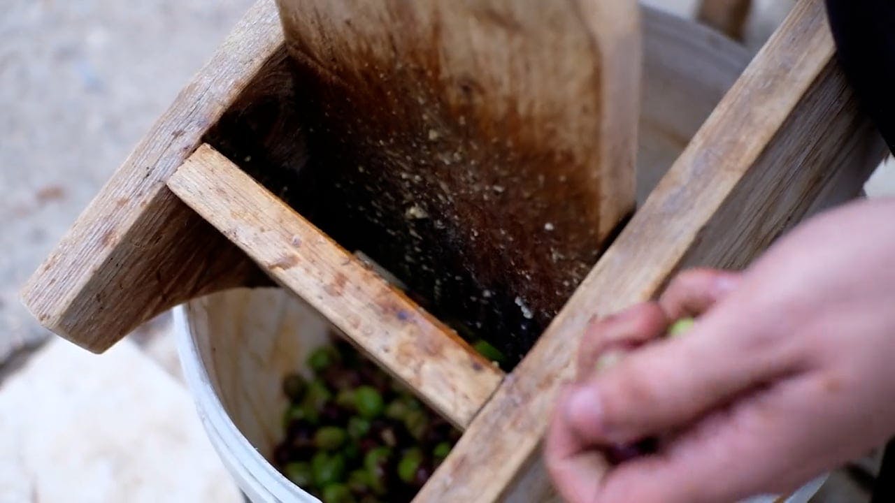 Close-up of Small Wooden Olive Press Free Stock Video Footage, Royalty ...