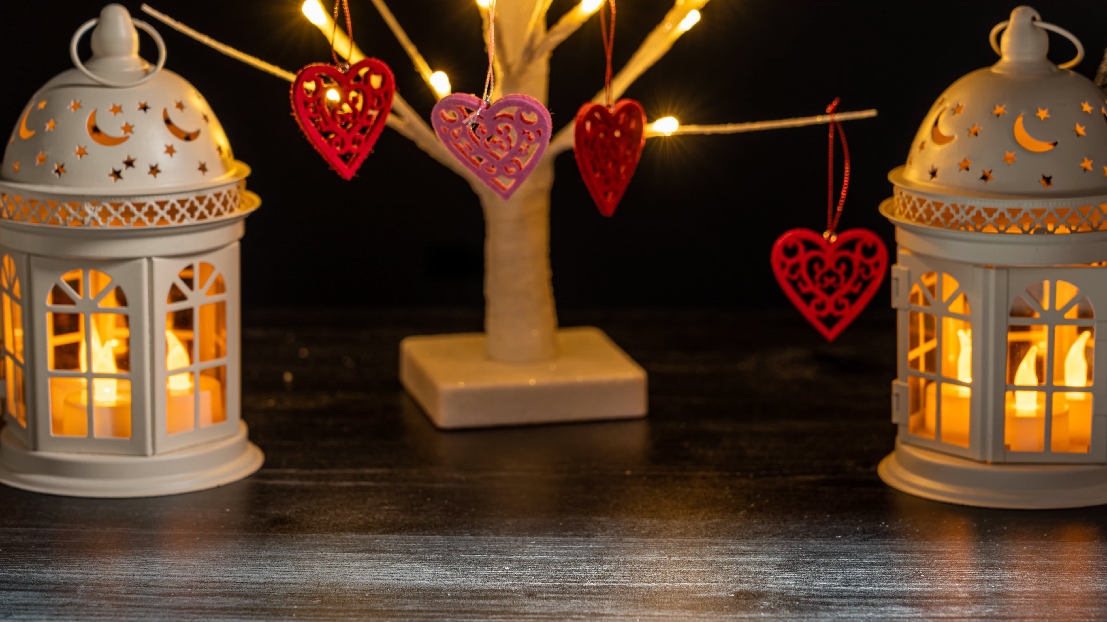 Decorative Figurines Moving by Lamps Free Stock Video Footage, Royalty ...