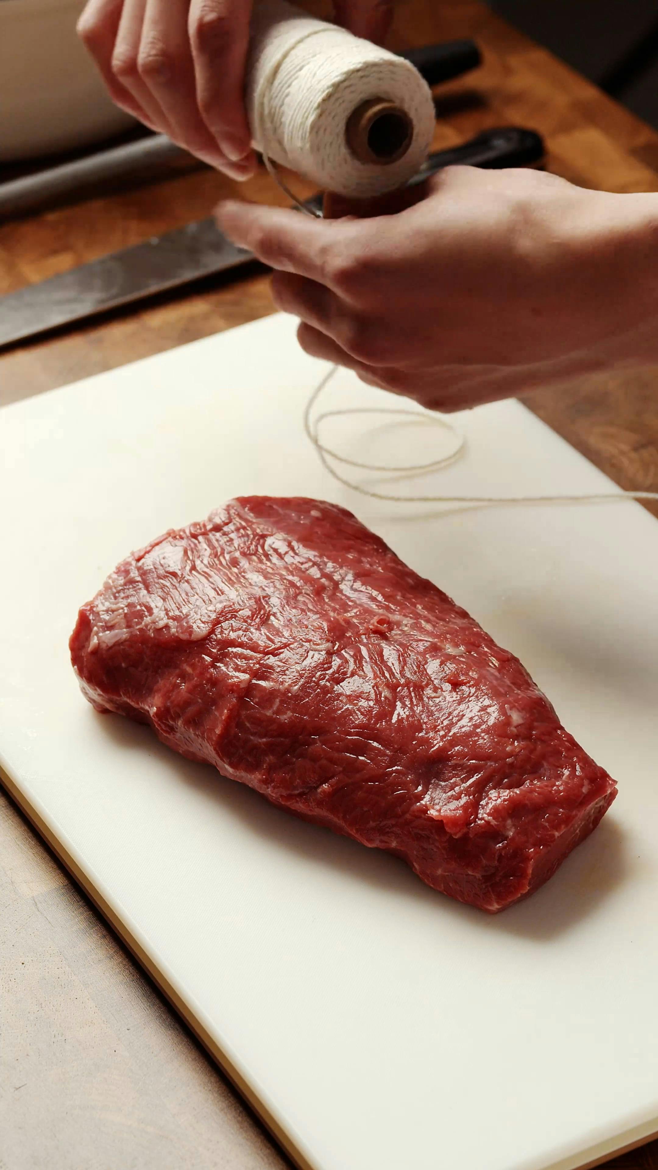 Cotton Reel for Binding Beef Free Stock Video Footage, Royalty-Free 4K ...