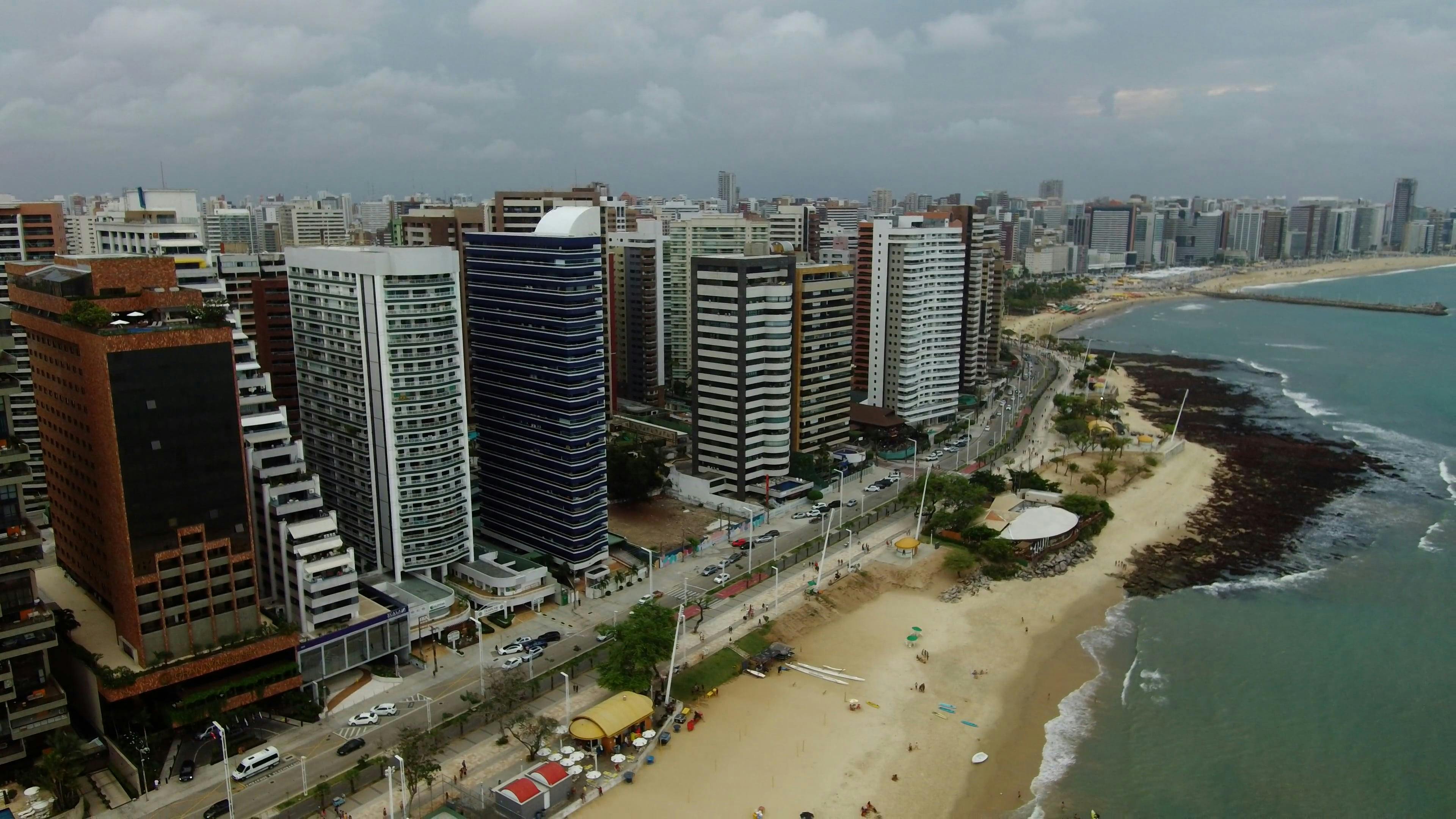 Buildings near Beach on Sea Shore Free Stock Video Footage, Royalty ...