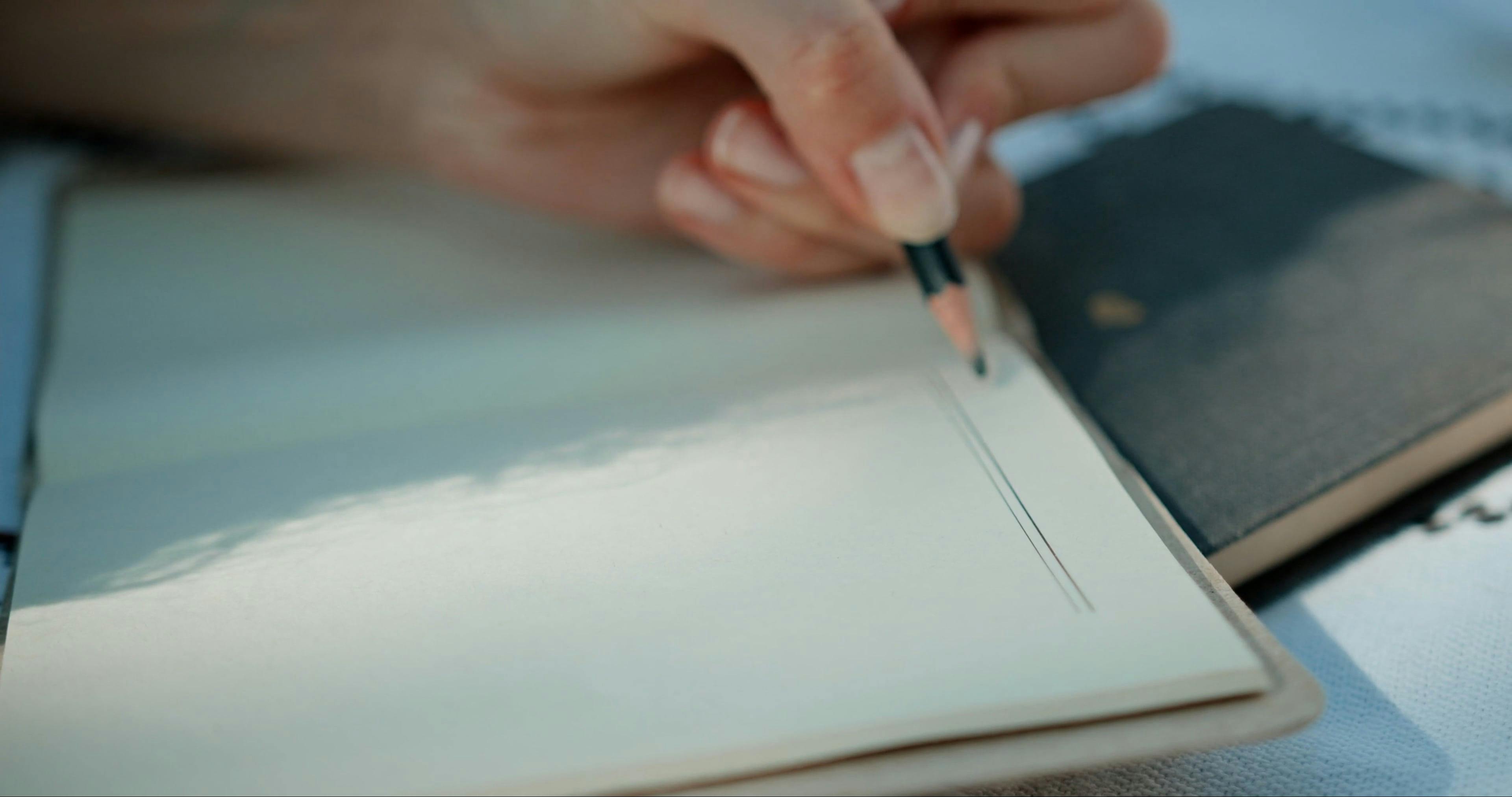 Writing And Erasing On A Sheet Of Paper Free Stock Video Footage ...