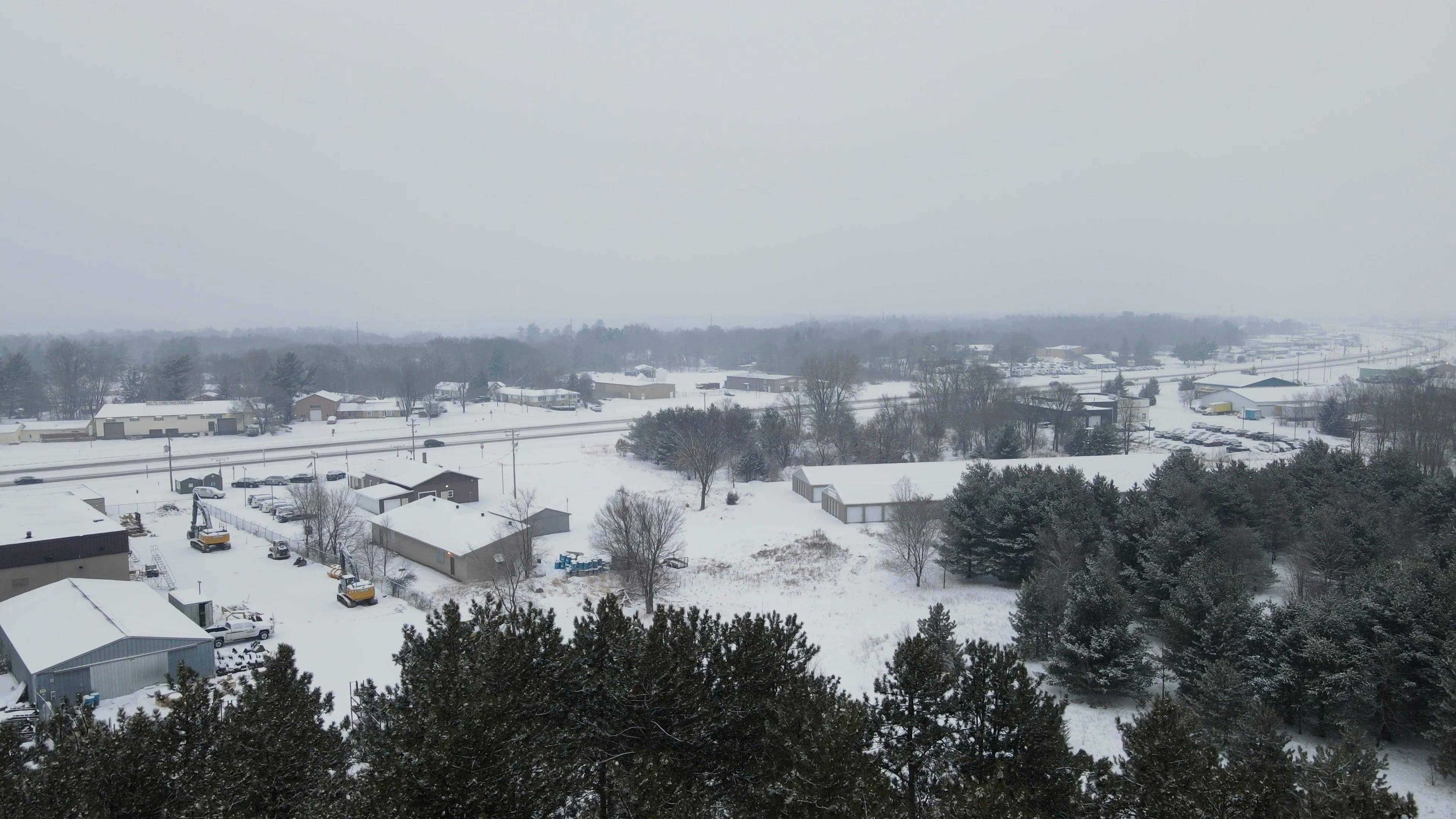 Foggy Snowy Day during Winter · Free Stock Video