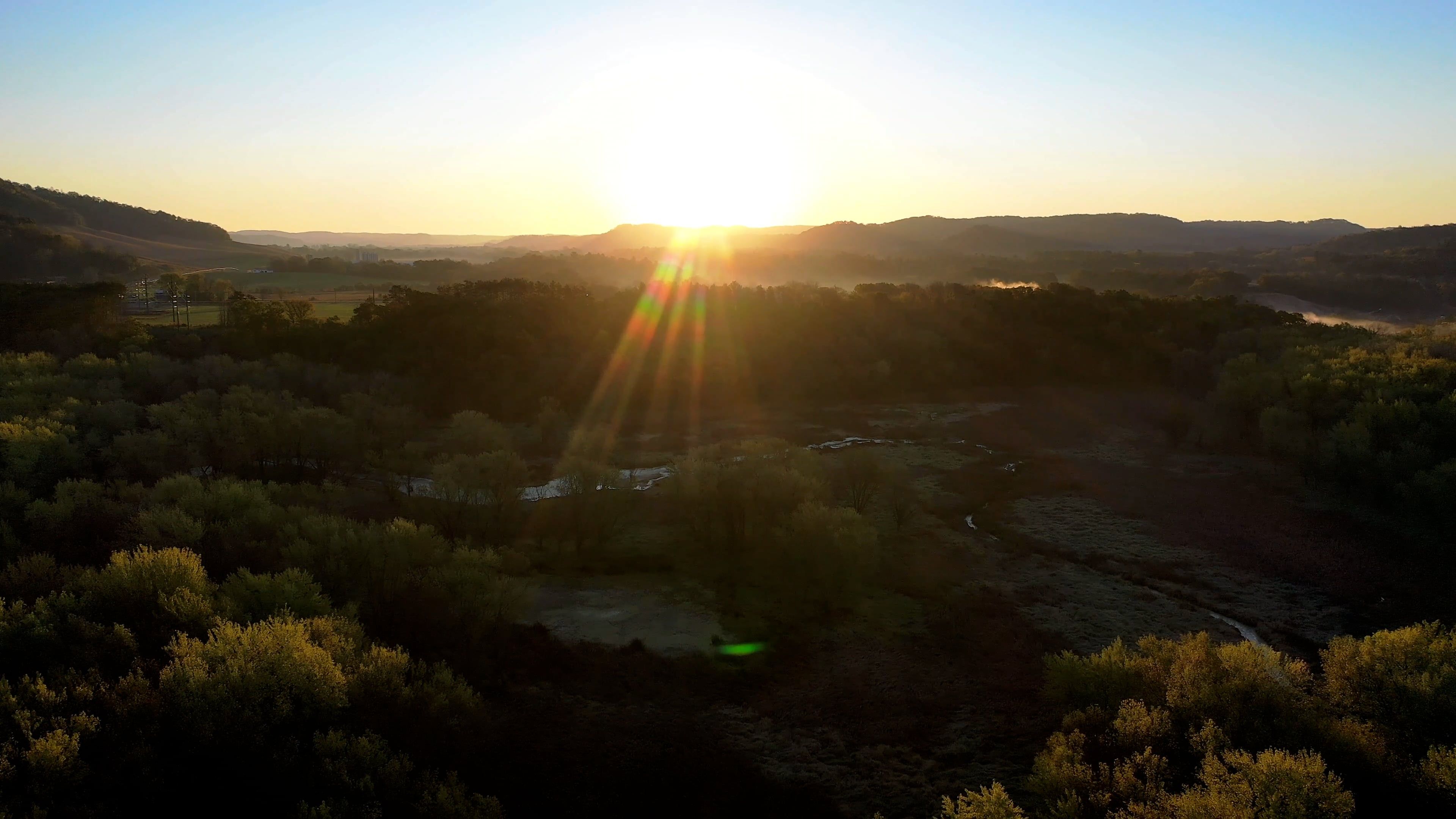 Sunlight on Clear Sky over Plains Free Stock Video Footage, Royalty ...