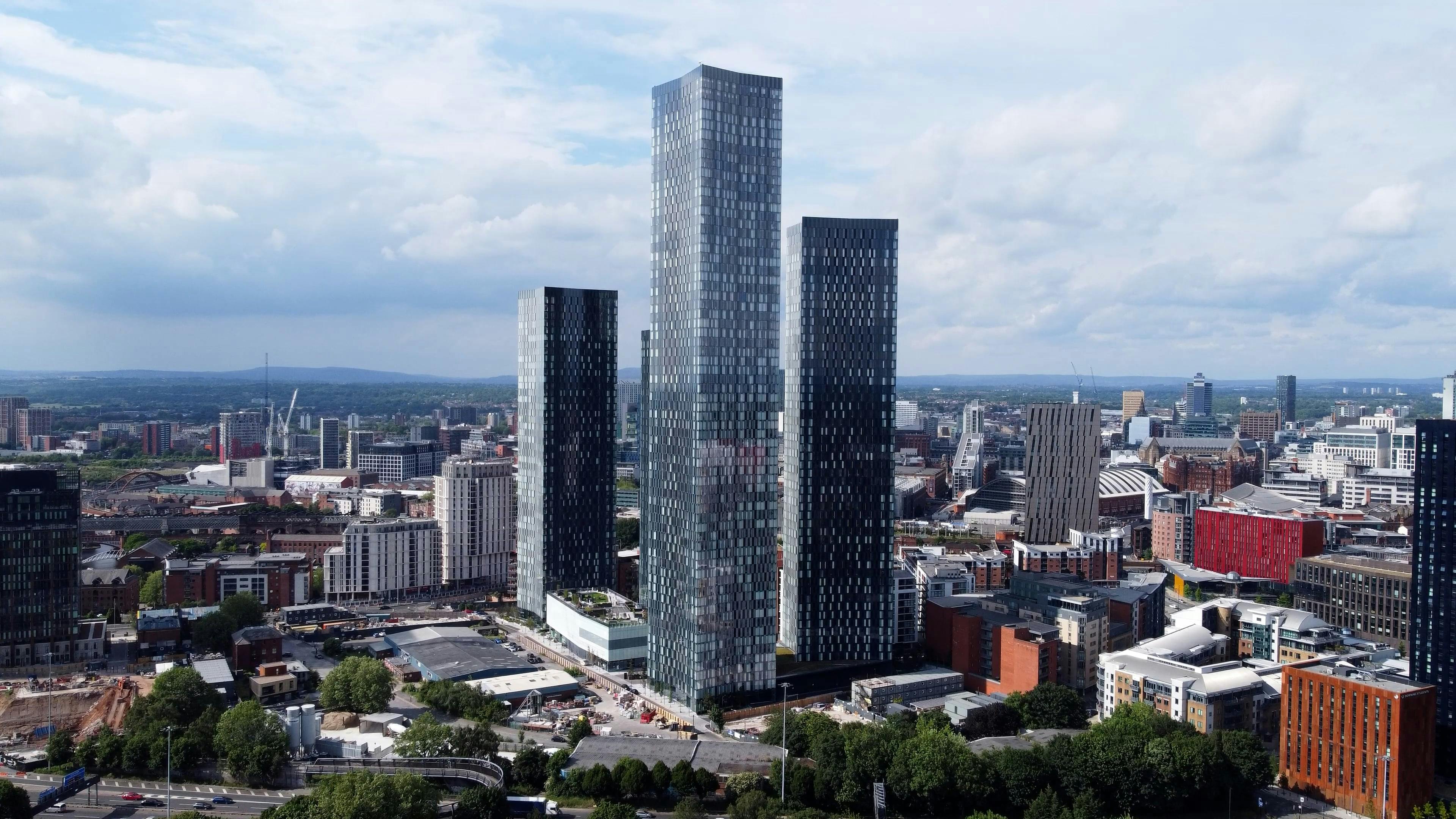 Skyscrapers in Manchester Free Stock Video Footage, Royalty-Free 4K ...