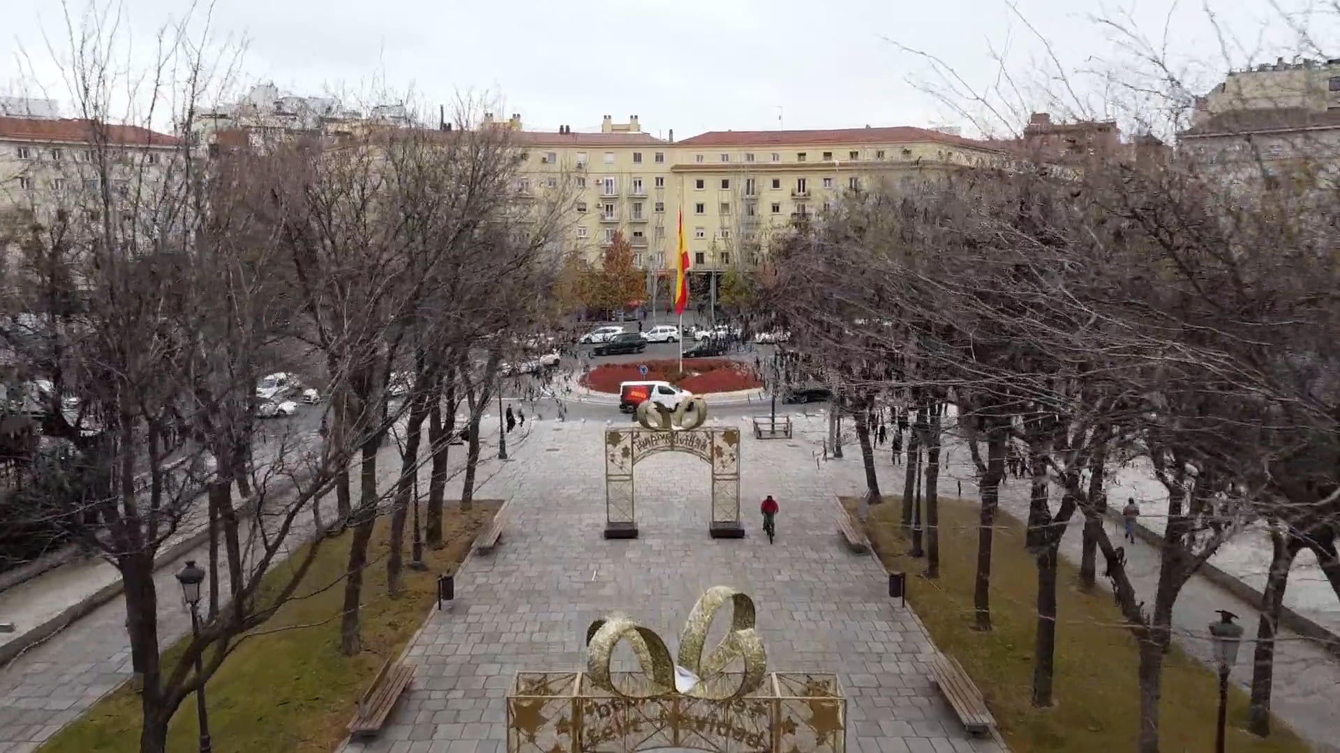Traffic on Roundabout in Madrid Free Stock Video Footage, Royalty-Free ...