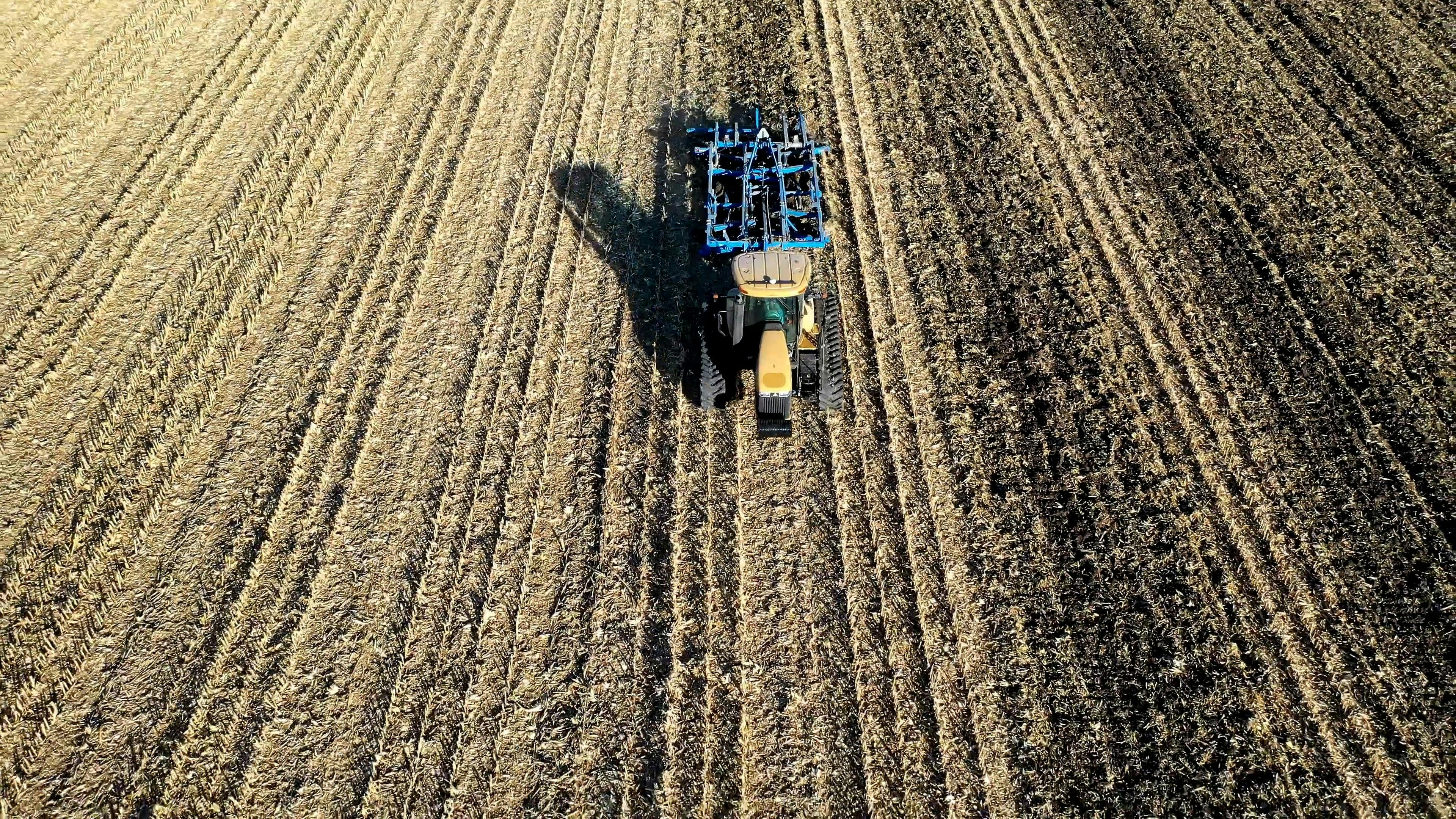 A Farming Equipment At Work Free Stock Video Footage, Royalty-Free 4K ...