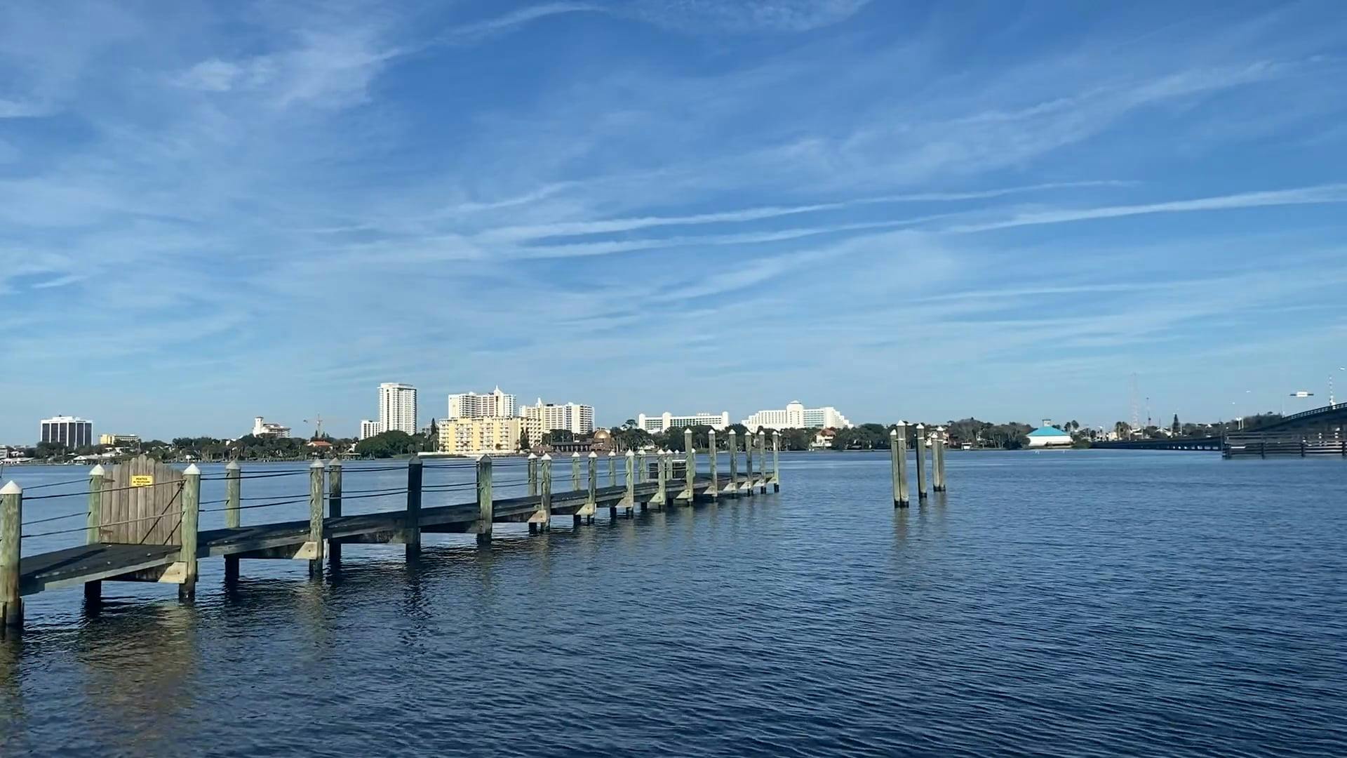 Platform over Water Against City Free Stock Video Footage, Royalty-Free ...