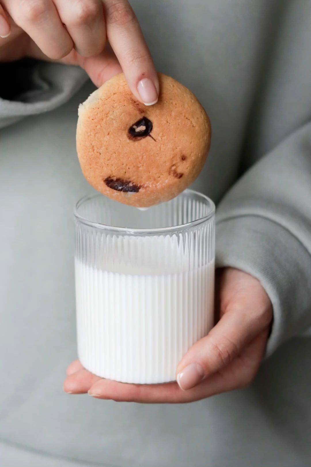 Dipping Cookie in Milk in Close Up Free Stock Video Footage, Royalty ...